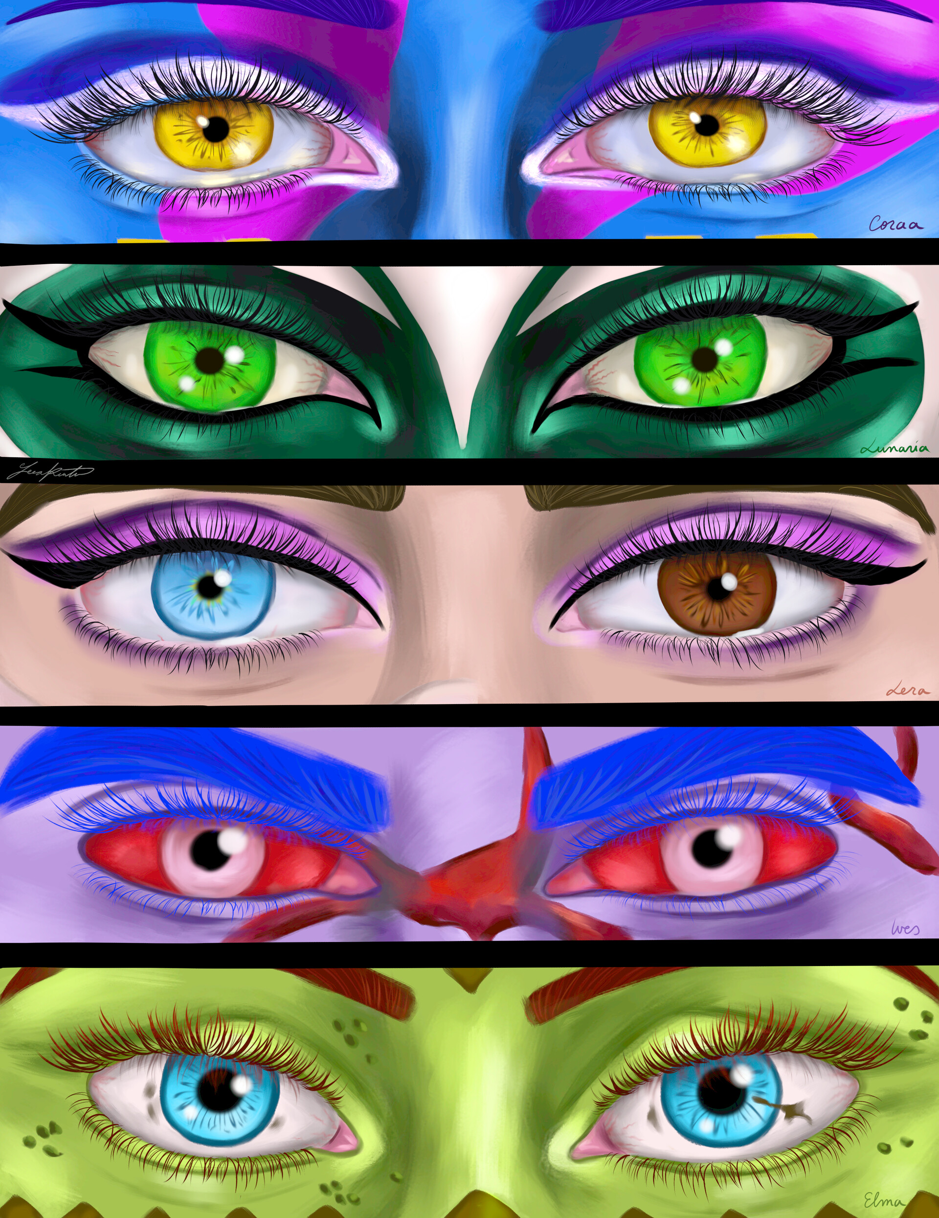 ArtStation - My original characters' eyes (Star Wars)