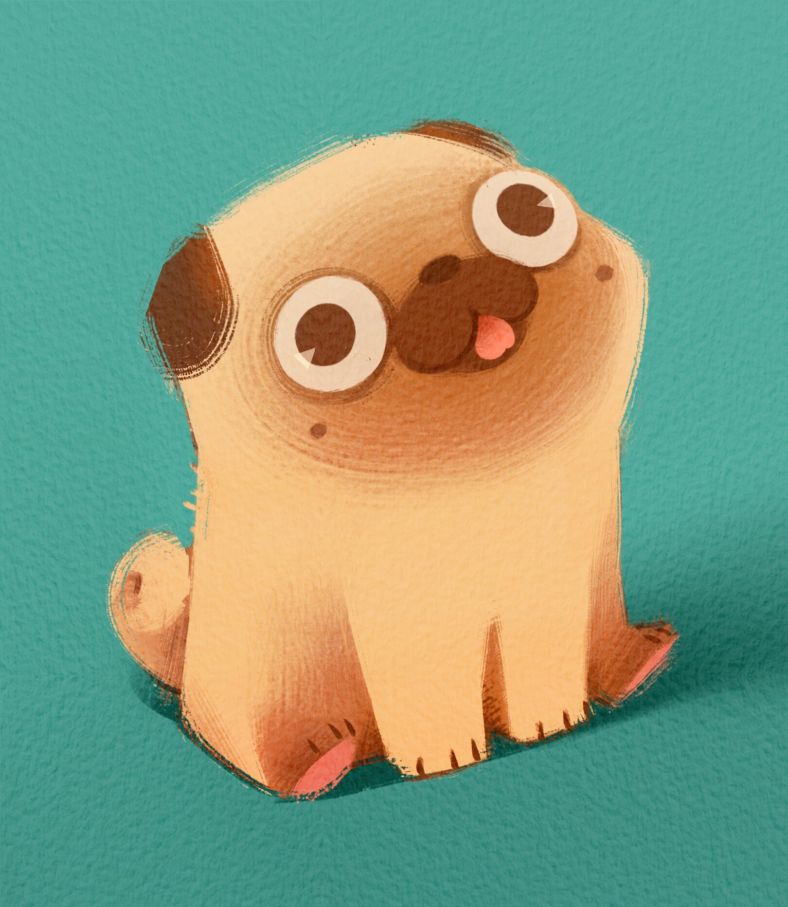 ArtStation - Pug_illustration