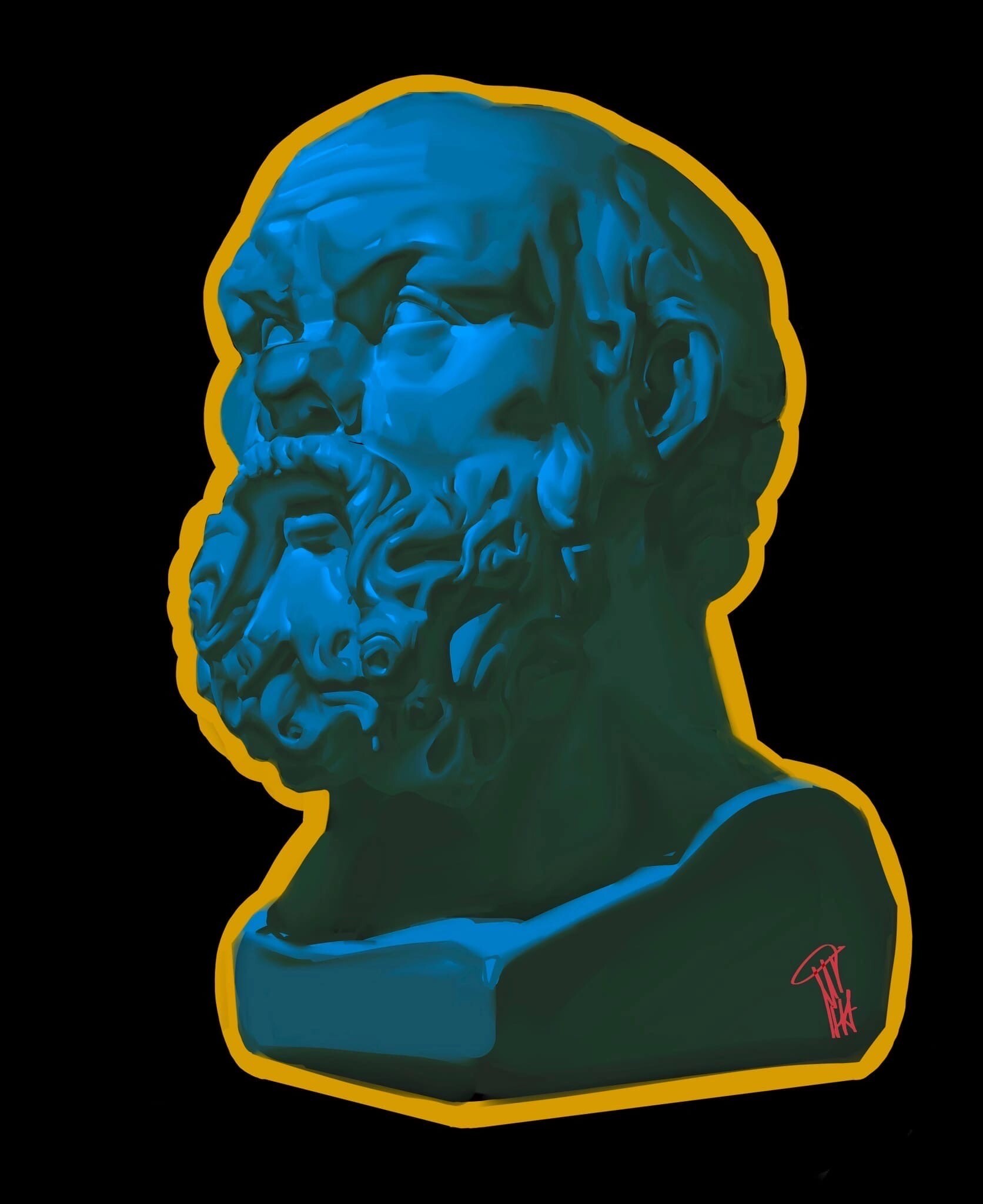 ArtStation - study of bust of socrates