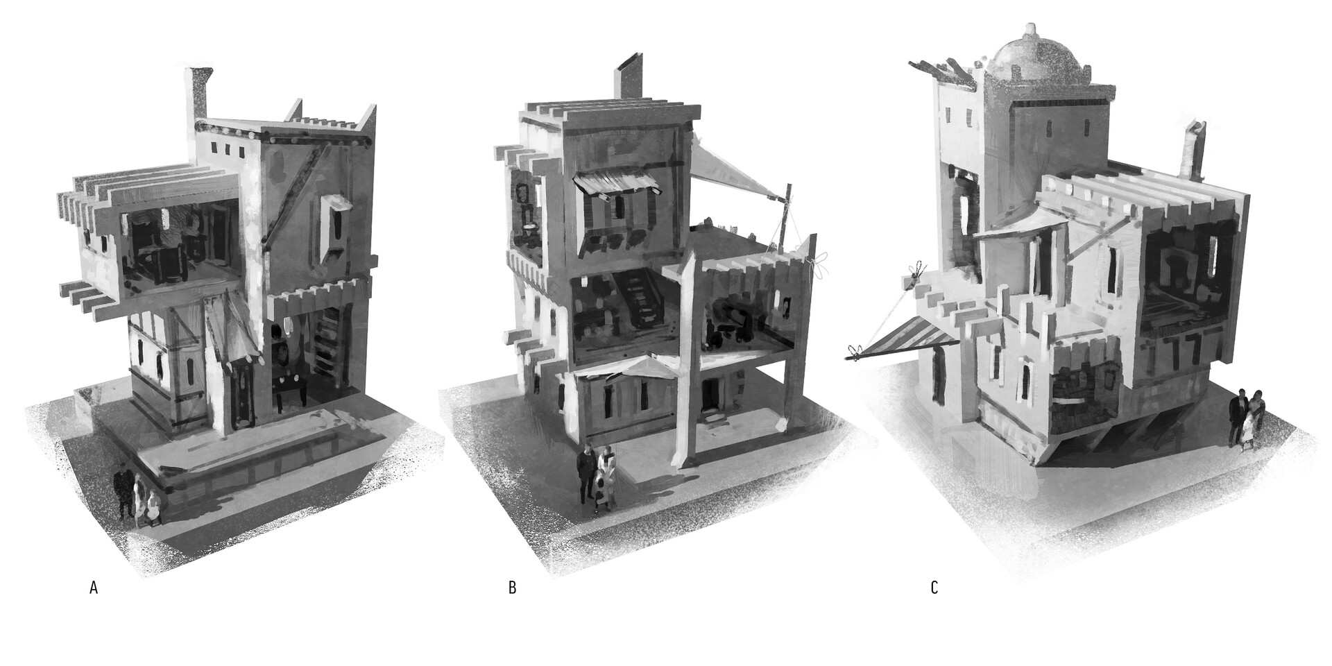 tim-warnock-nf-set6environments-annie-doll-house-01.jpg (1920×960)-花瓣网