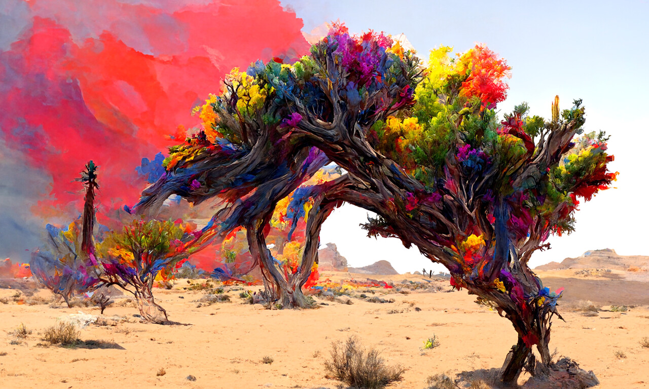 ArtStation - Desert trees