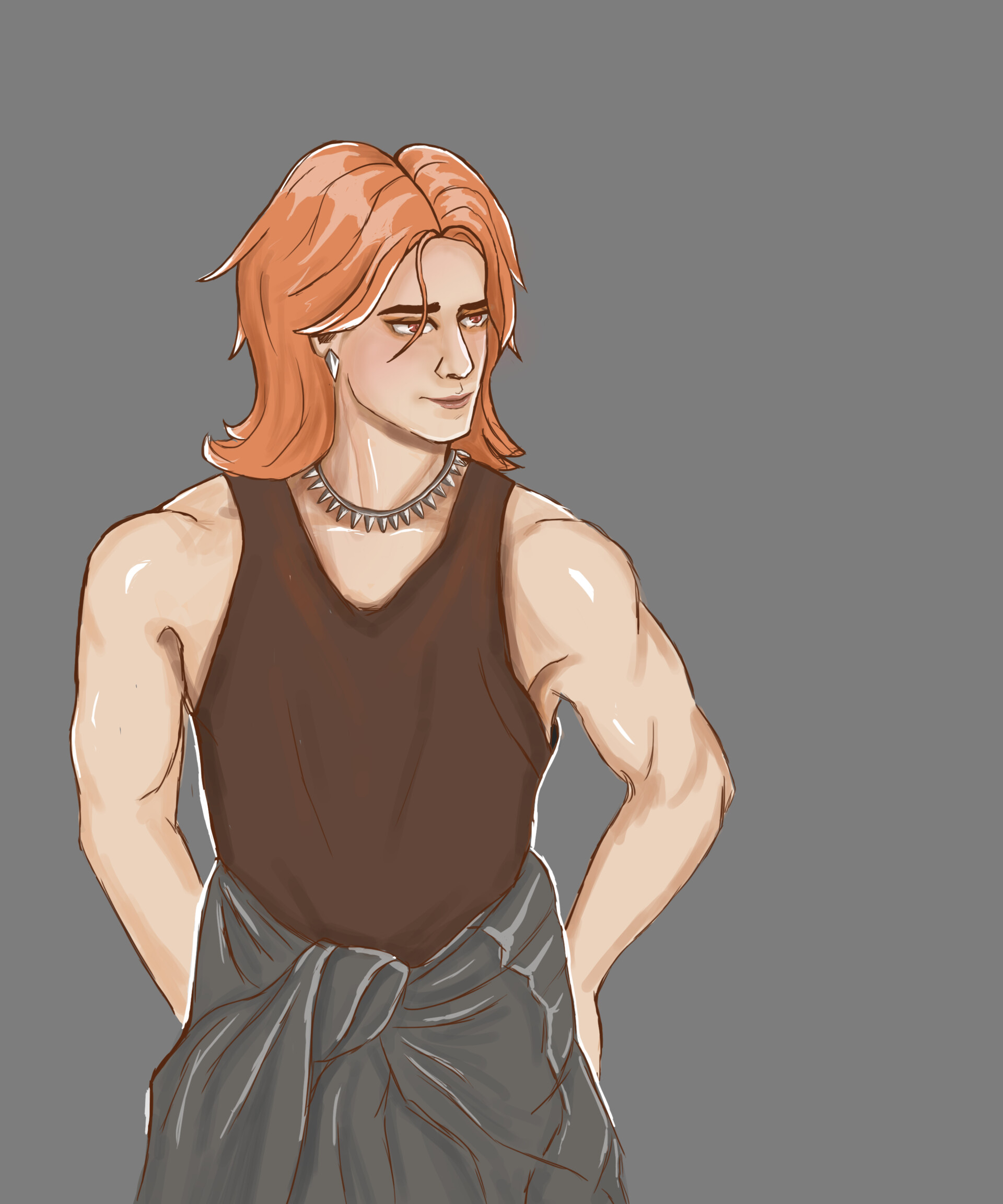 ArtStation - redhead 2d guy