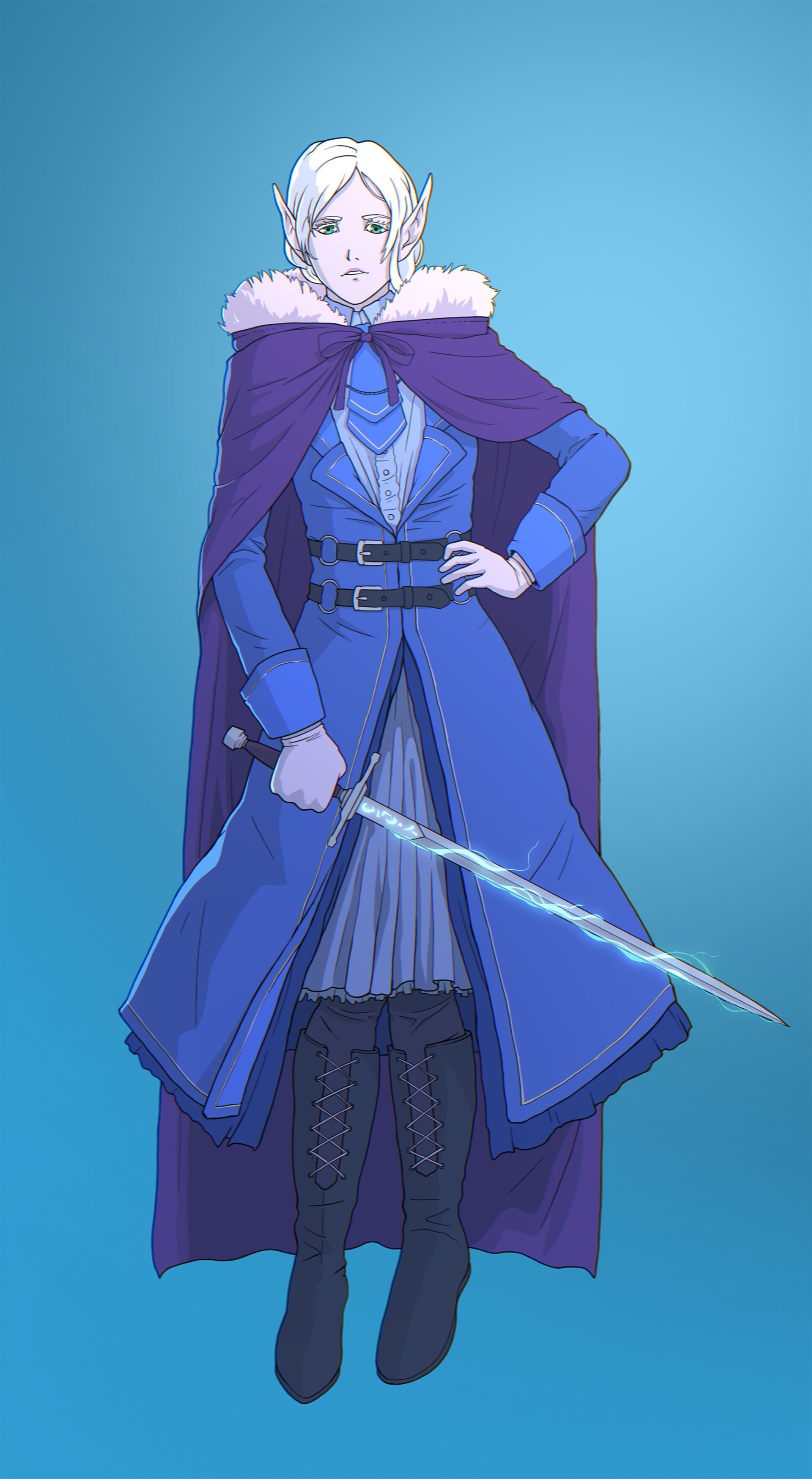 ArtStation - Eladrin Blade Singer (d&d character art)