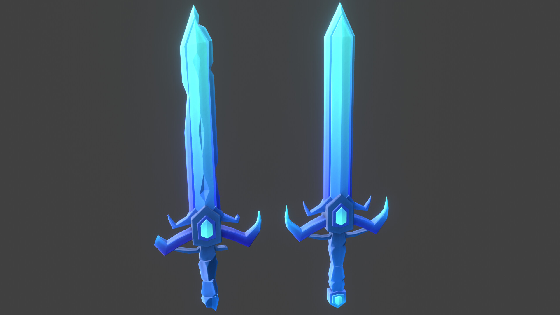 ArtStation - Low-poly Fantasy swords