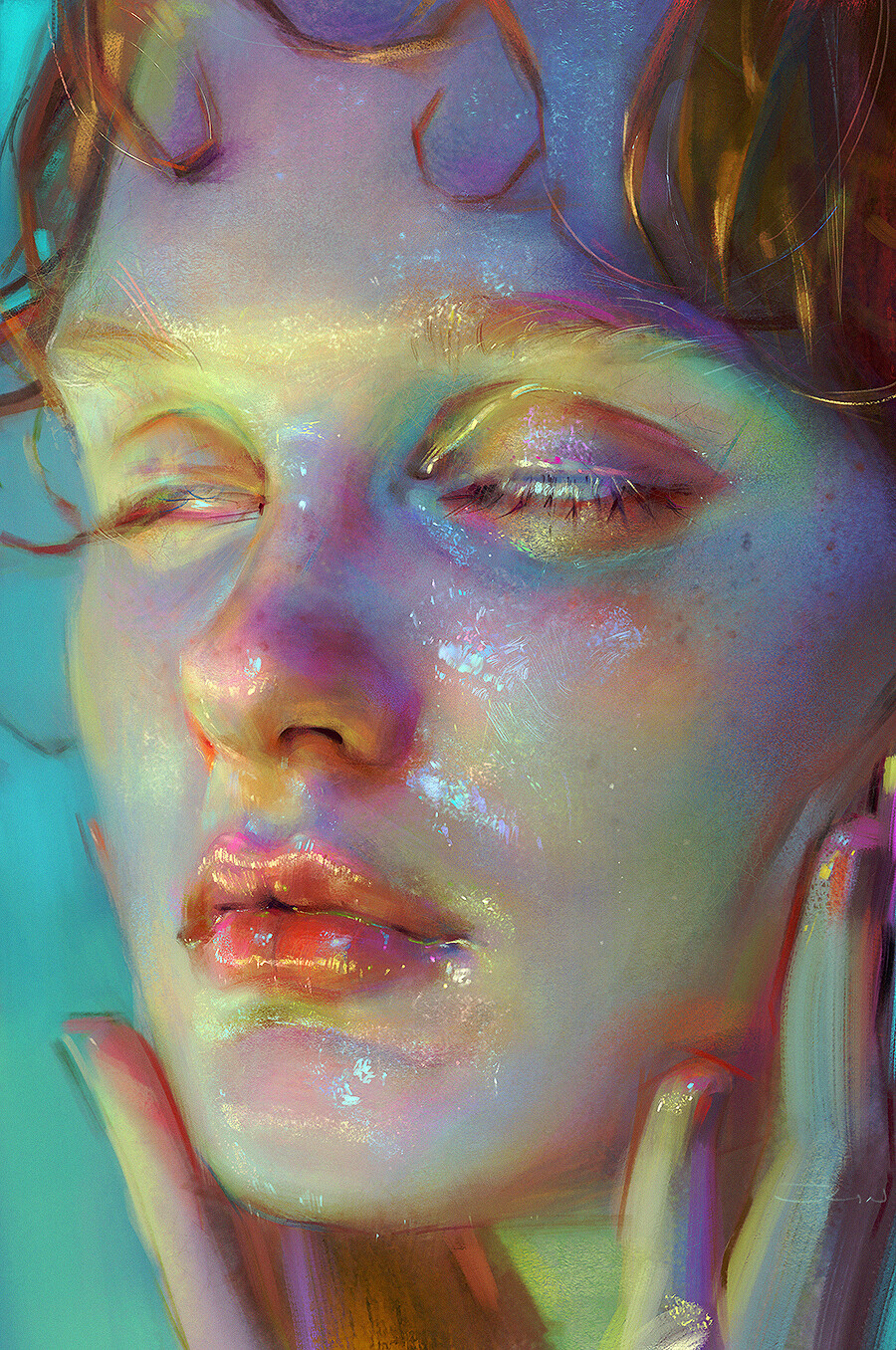 ArtStation - color portrait / Ref: Yulia Shur