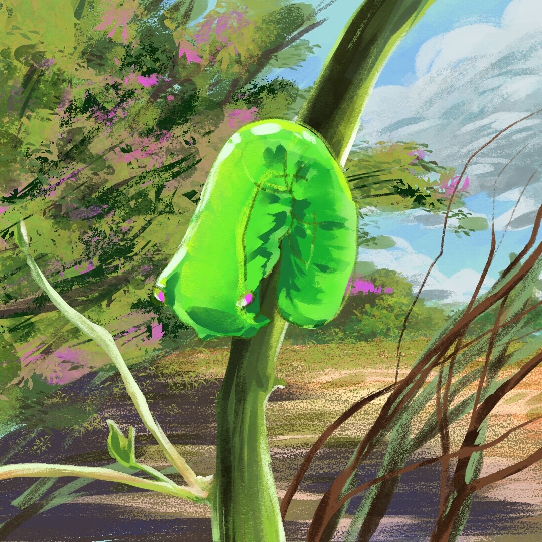 ArtStation - Funky sad caterpillar