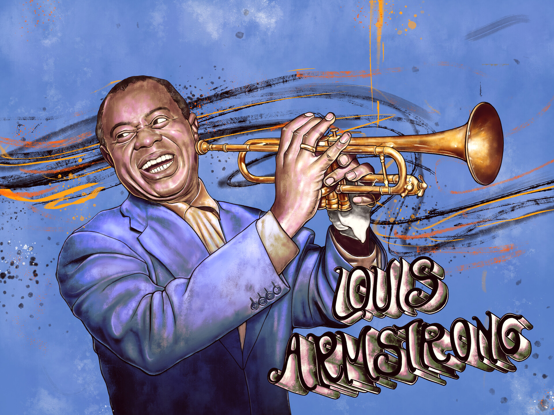 ArtStation - Louis Armstrong