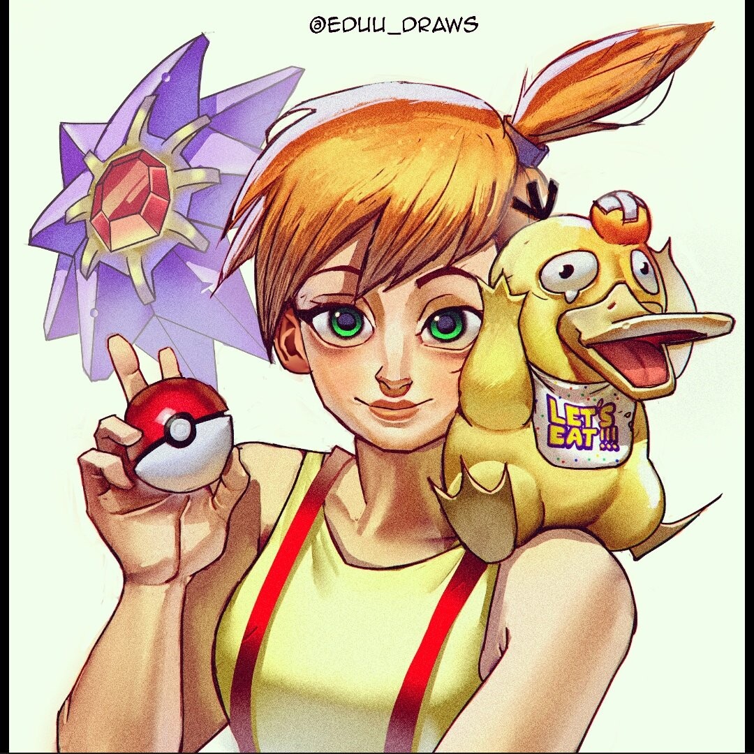 ArtStation - misty pokemon ilustration