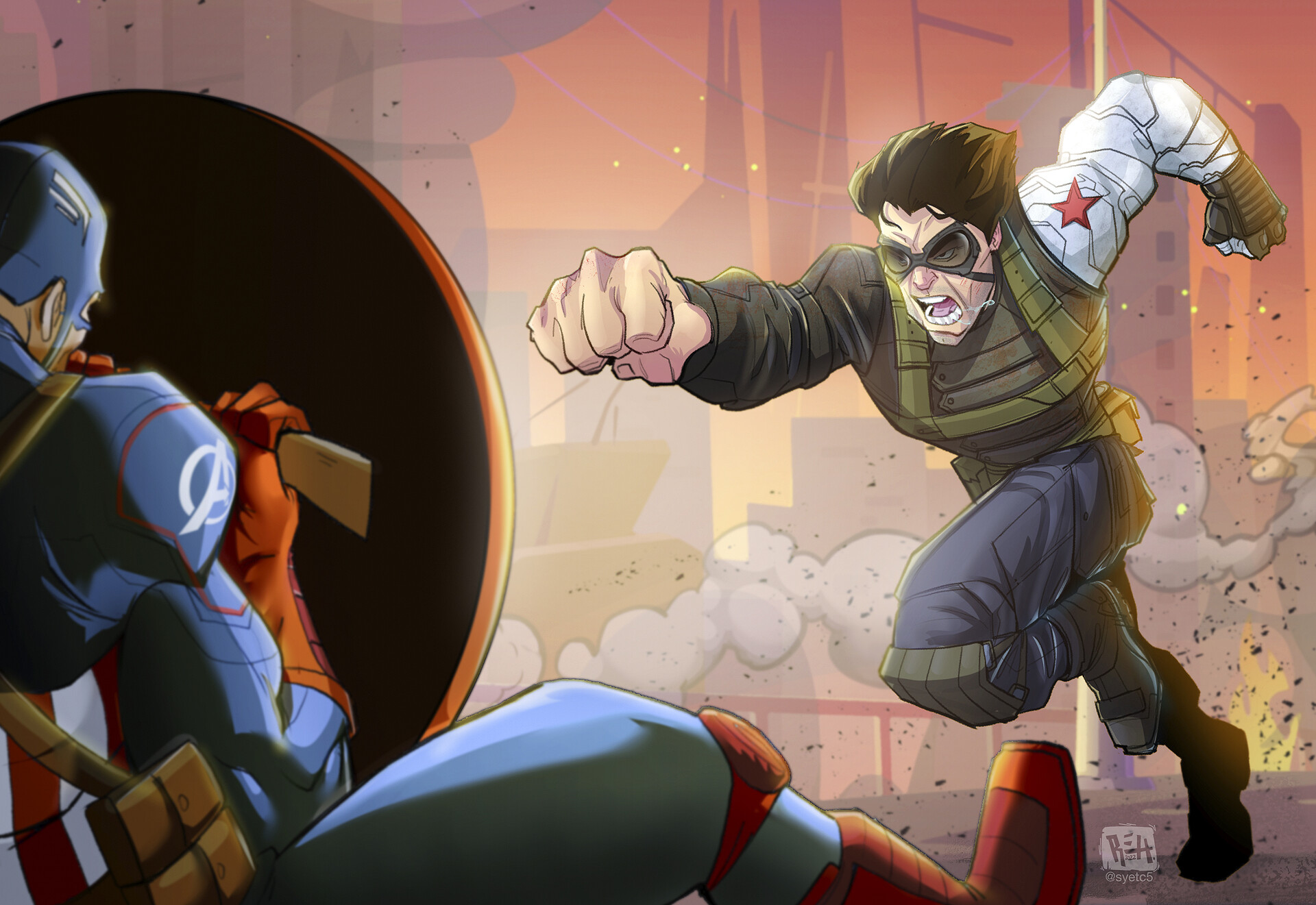 ArtStation - Winter Soldier ( with and without mask)