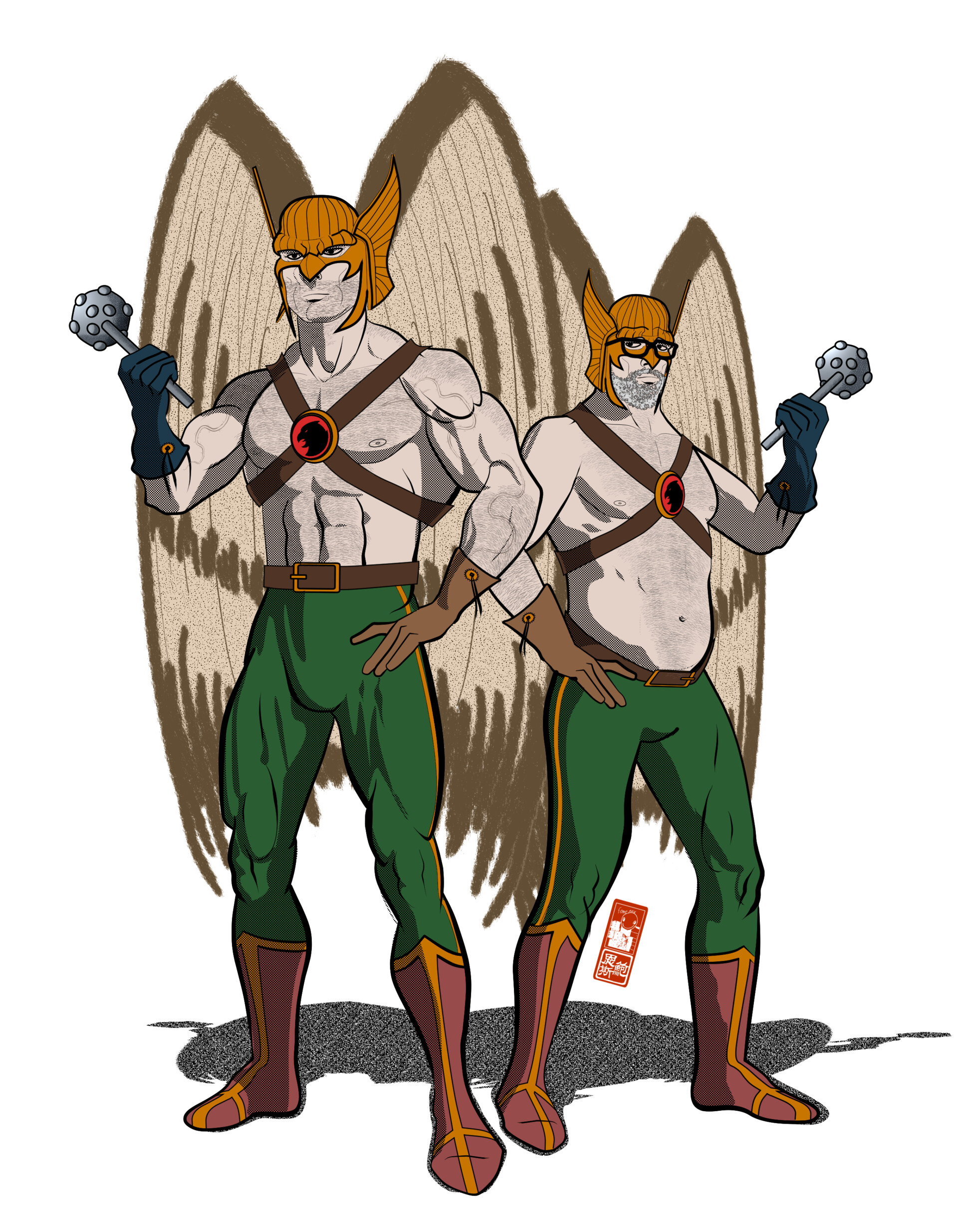 ArtStation - Hawkman And His Favorite Fan