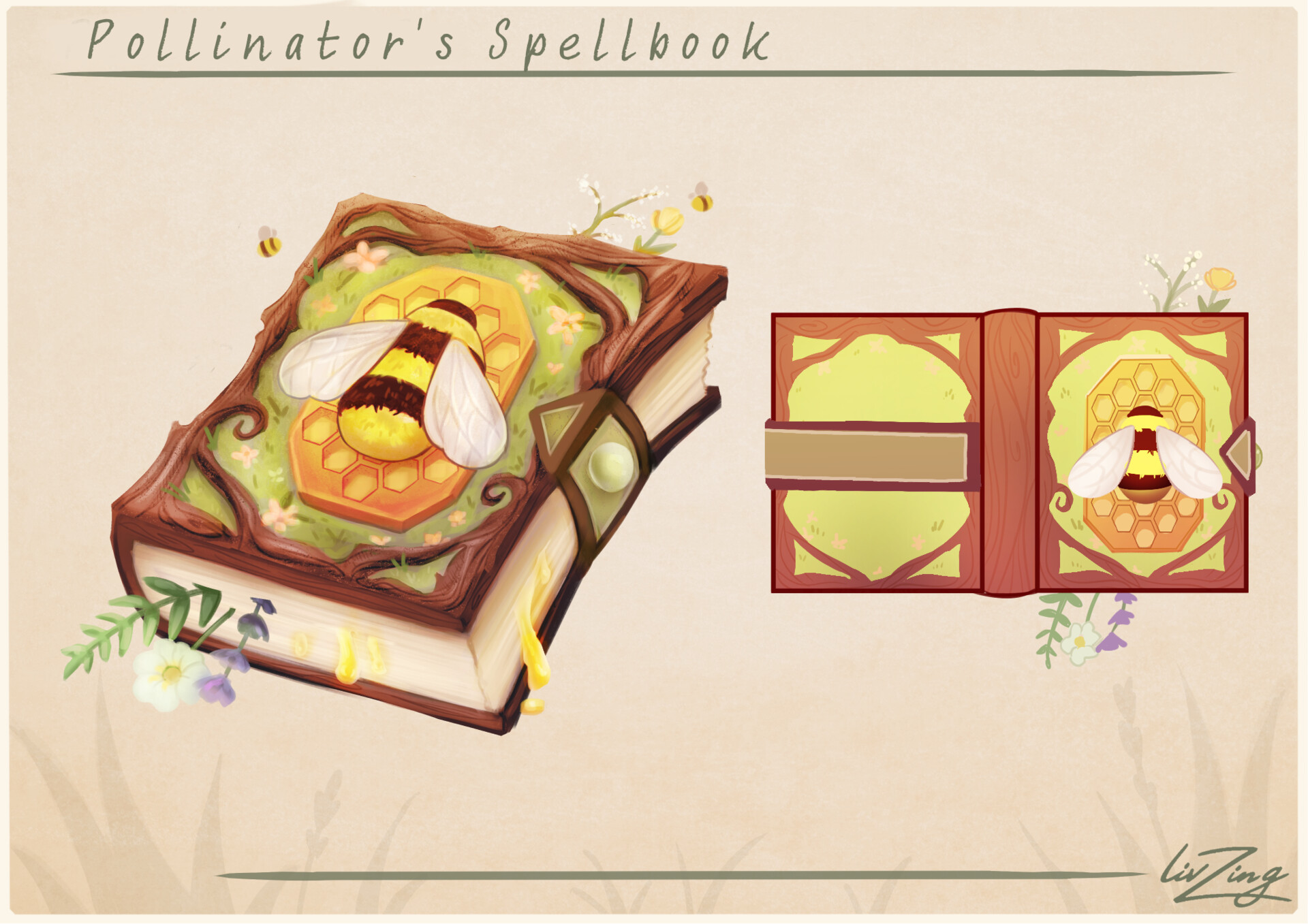 ArtStation - The Pollinators Spellbook