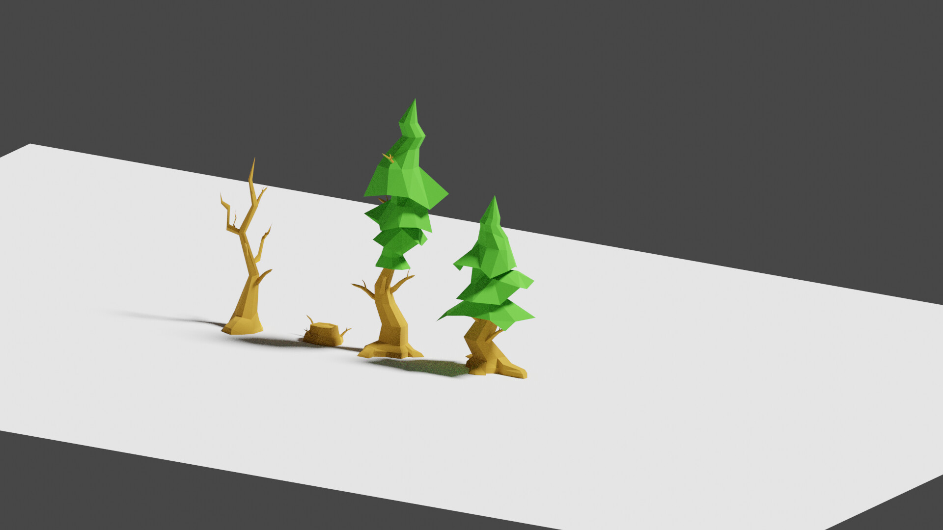 ArtStation - Stylized Tree Set