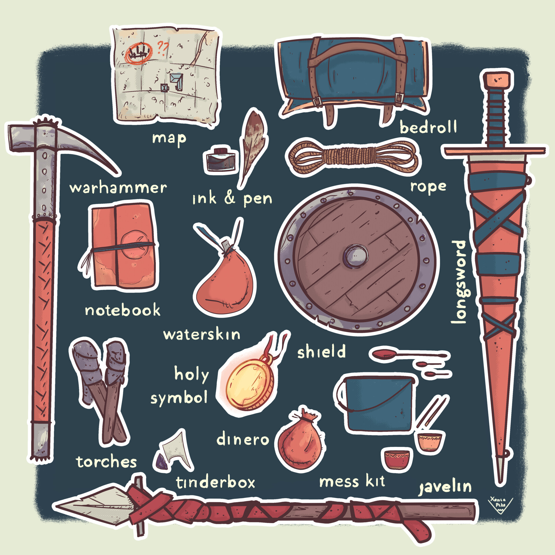 ArtStation - Half Orc Paladin Inventory Pack