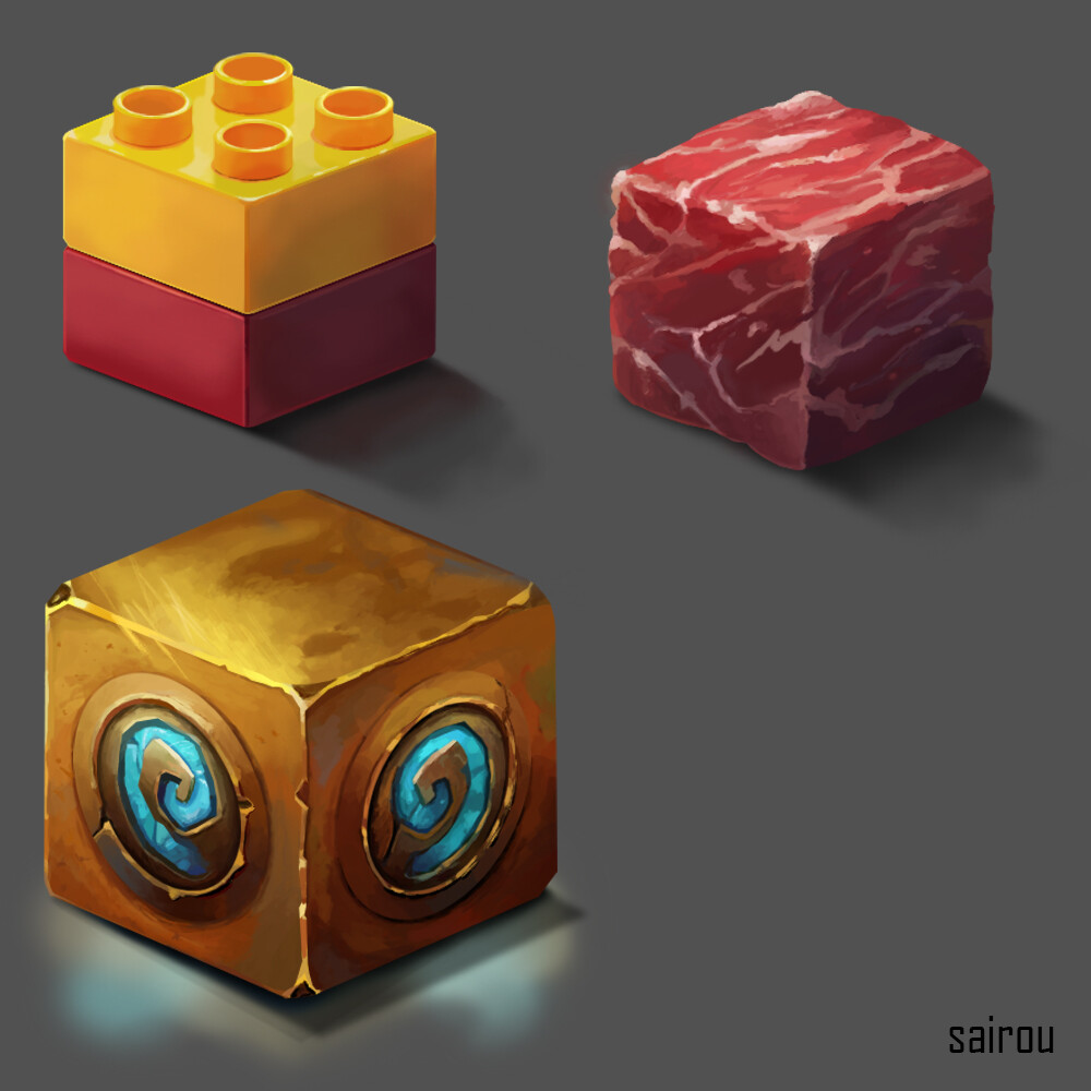 ArtStation - Advanced material drawing exercises ️