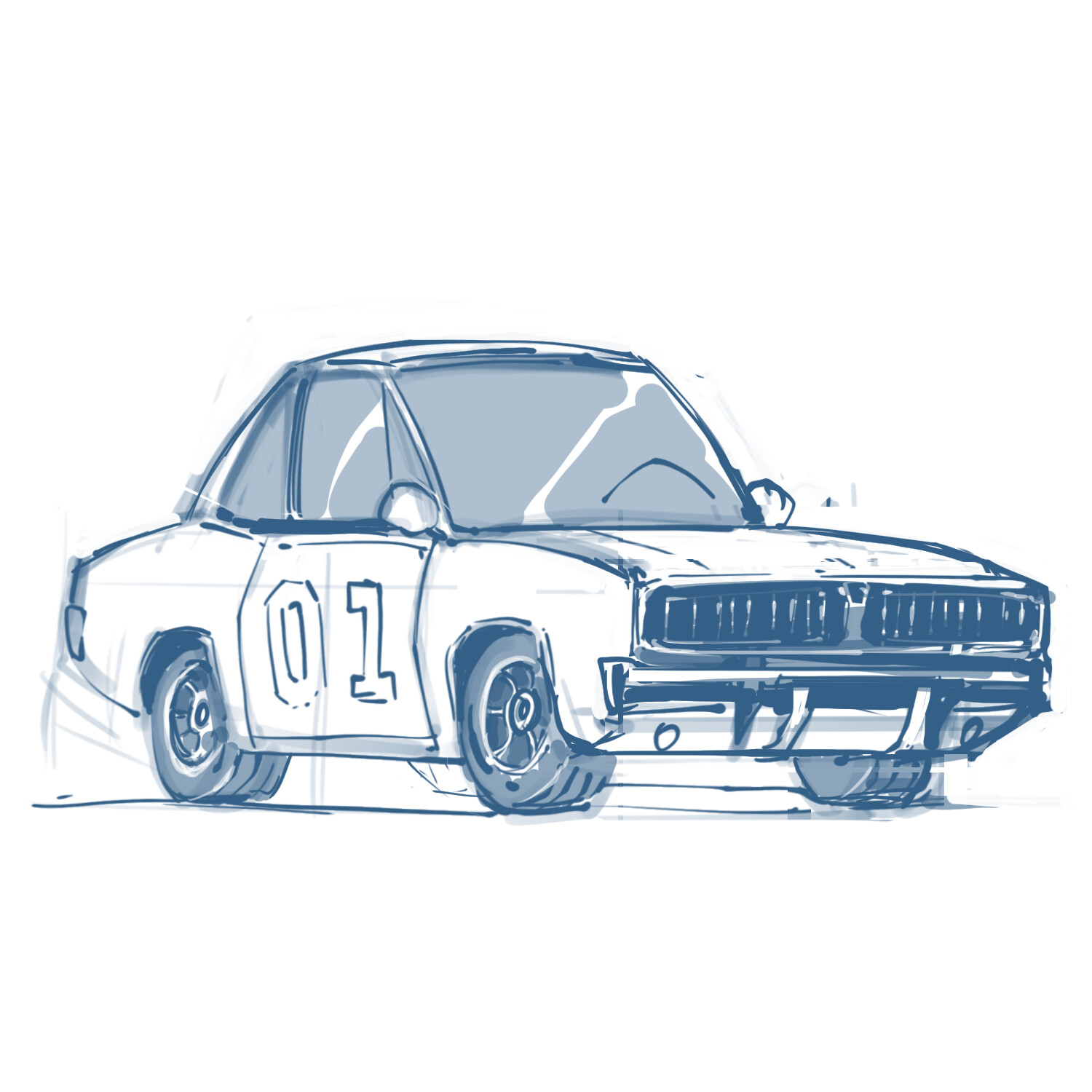 General Lee Car Drawings