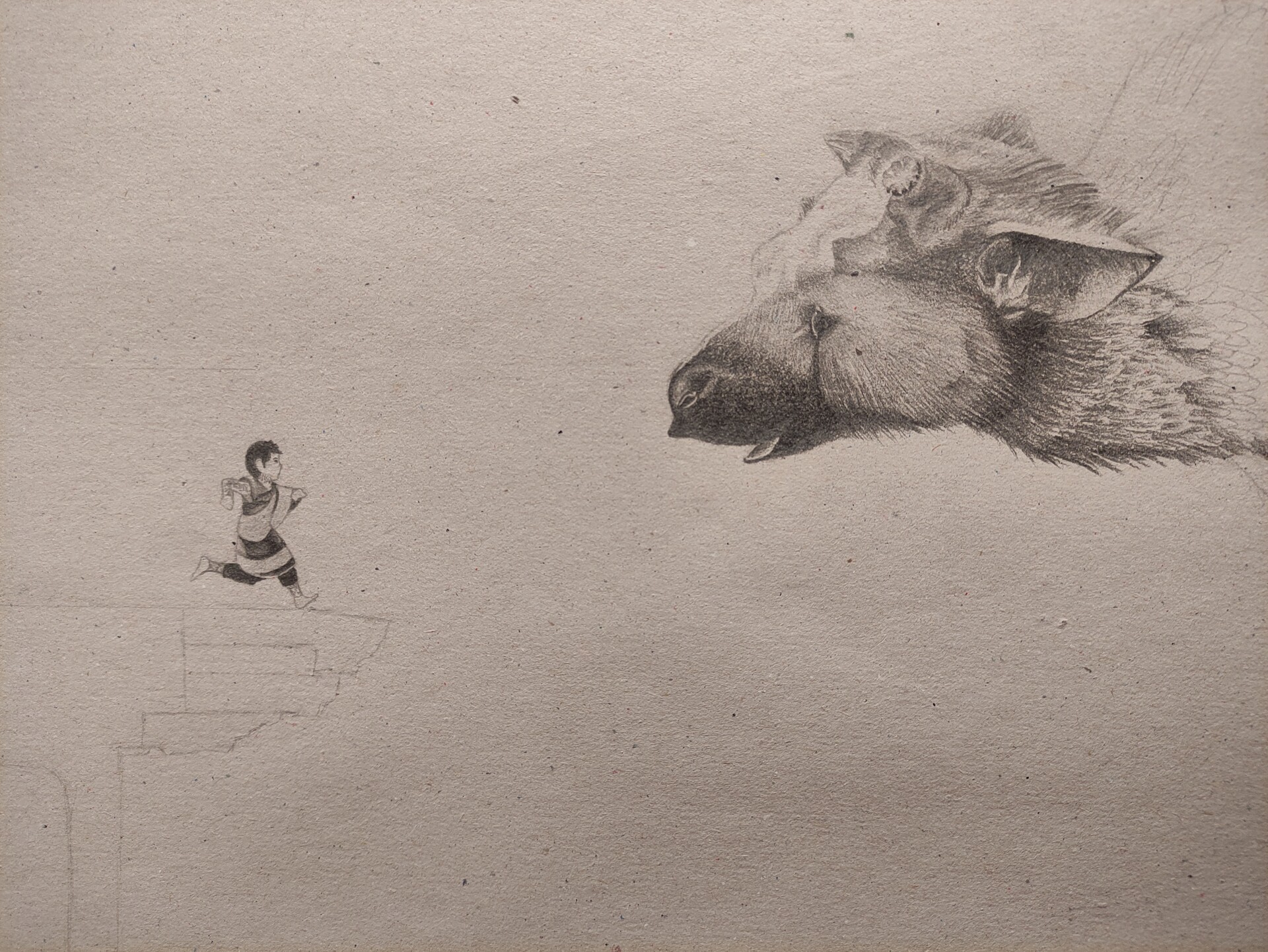 ArtStation - Unfinished The last guardian fanart