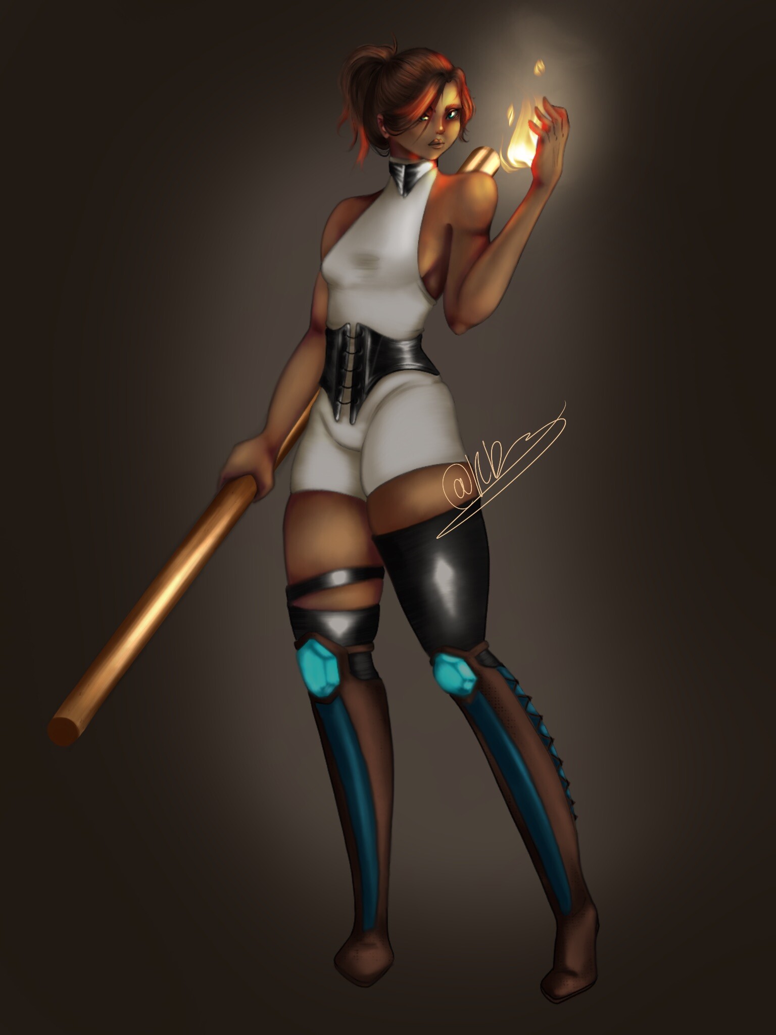 ArtStation - Pyro polearm user