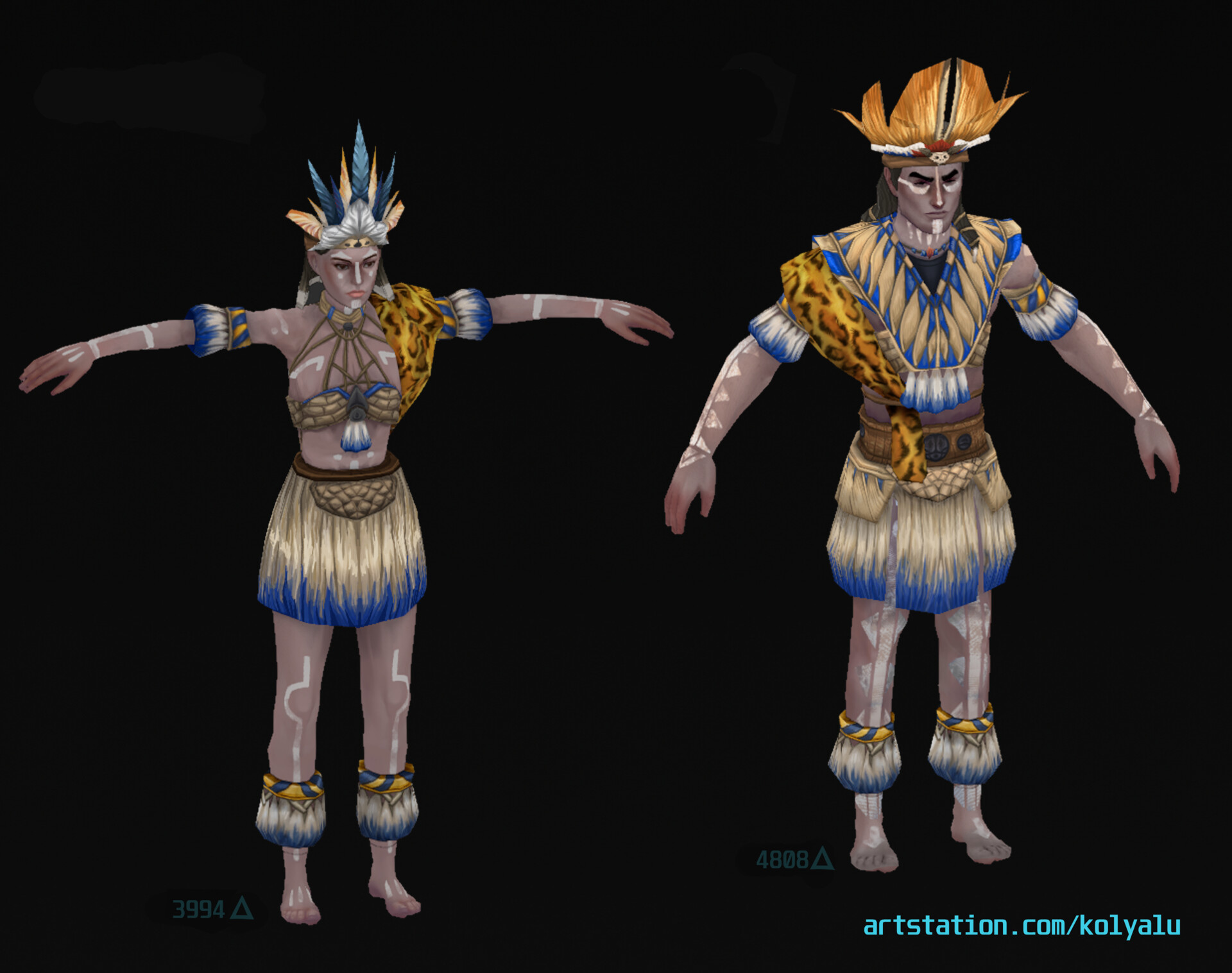 ArtStation - Moai warriors