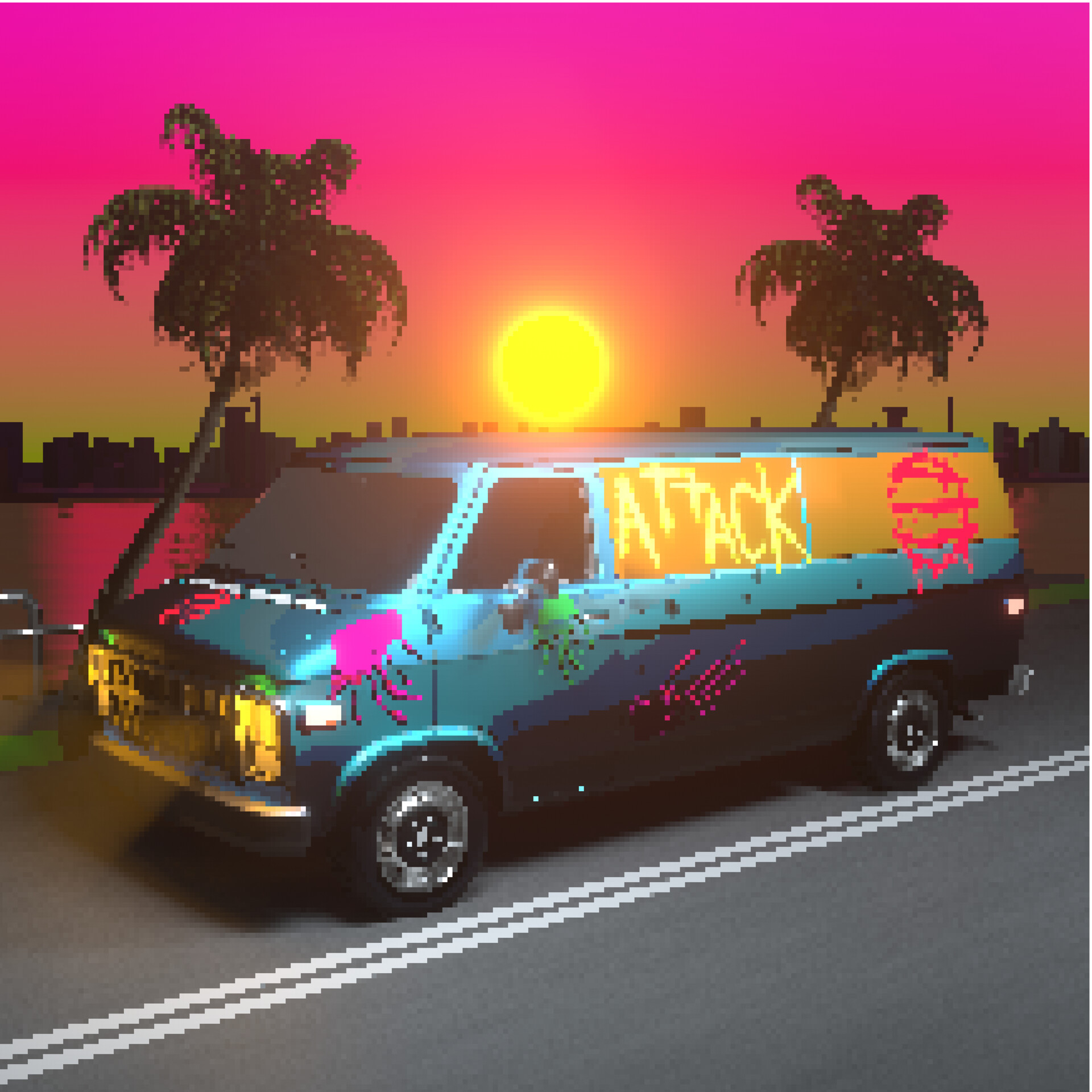 Ilya Rubtsov - HOTLINE MIAMI 3D ART