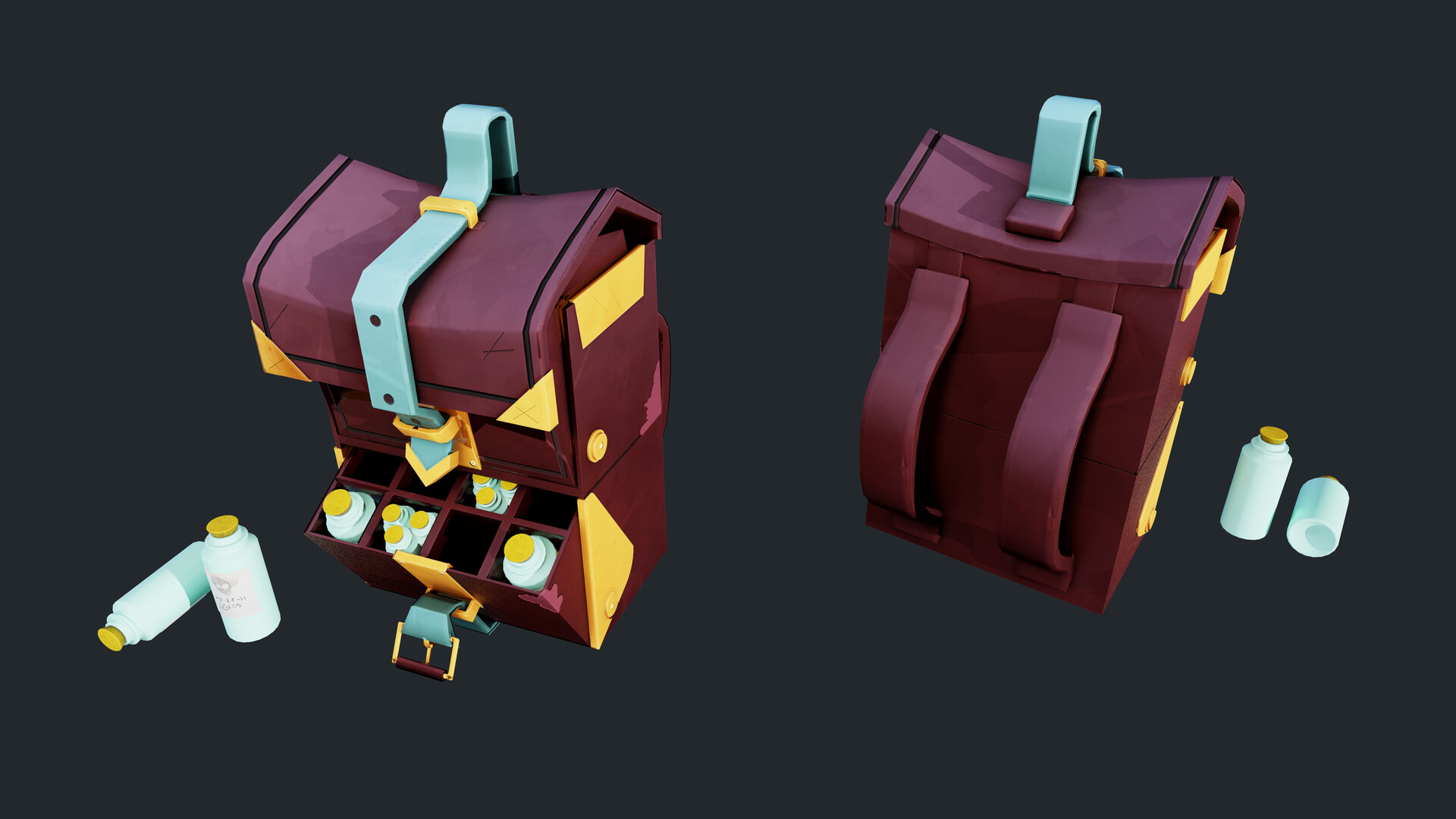 ArtStation - Plague doctor's backpack