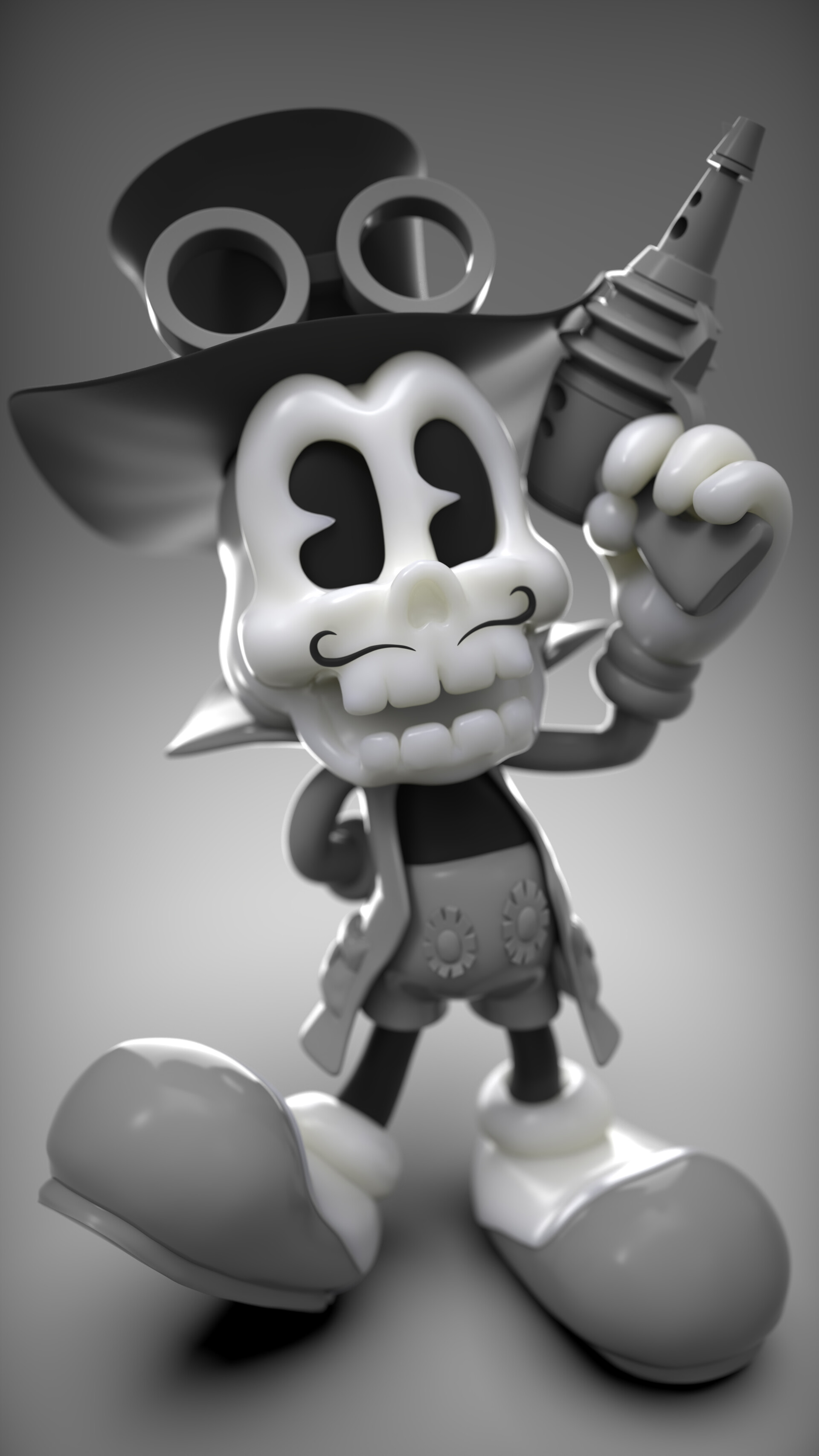 ArtStation - Detective Skull Mickey