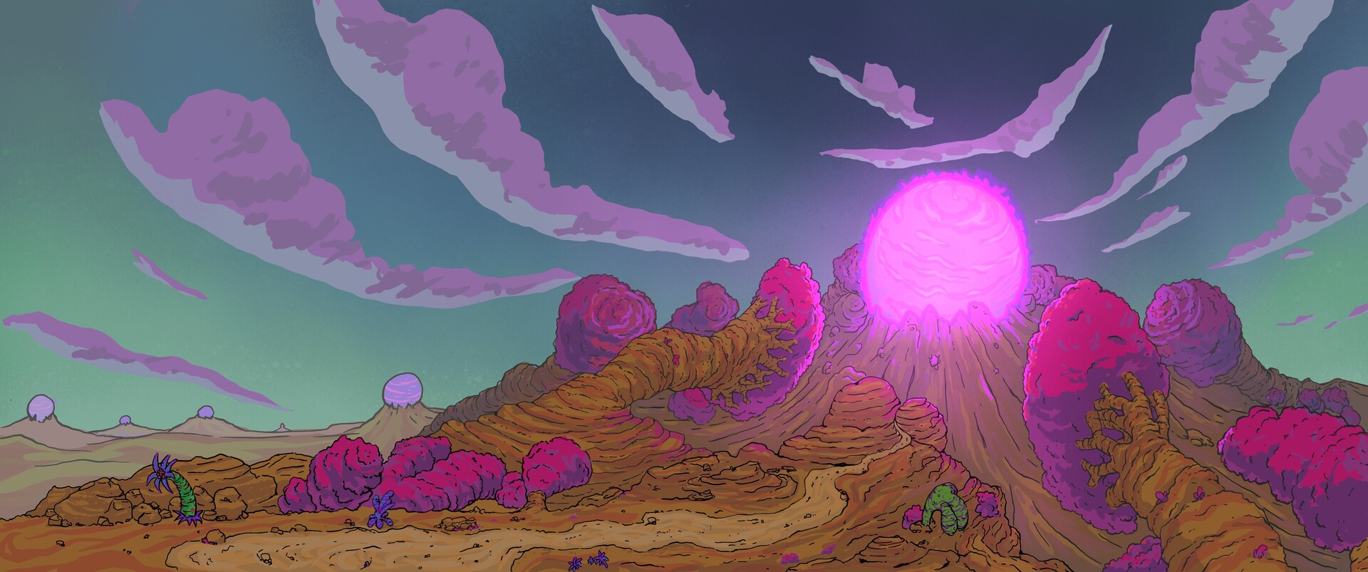 ArtStation - Rick and Morty environment wannabe