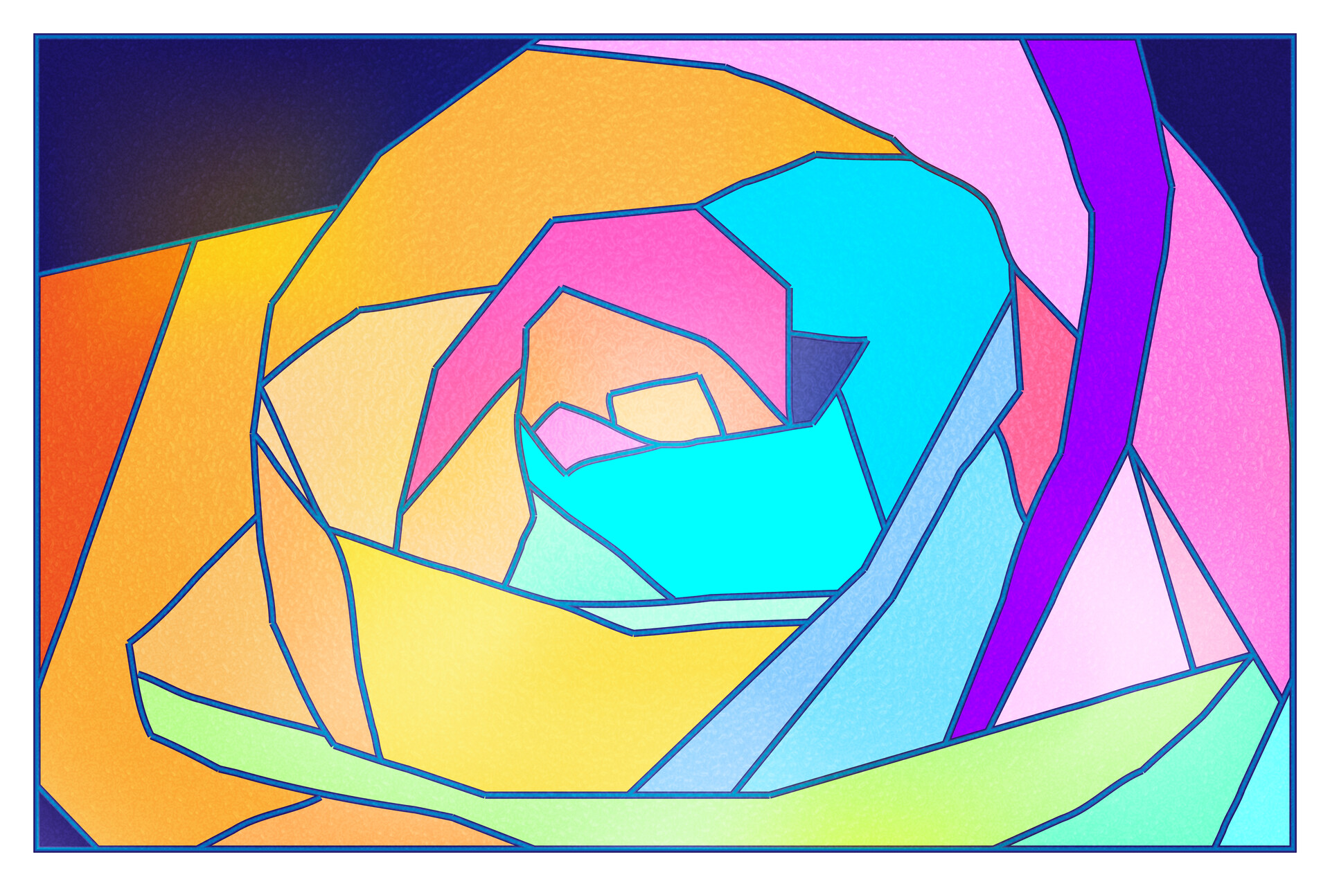 ArtStation - Stained Glass Flower