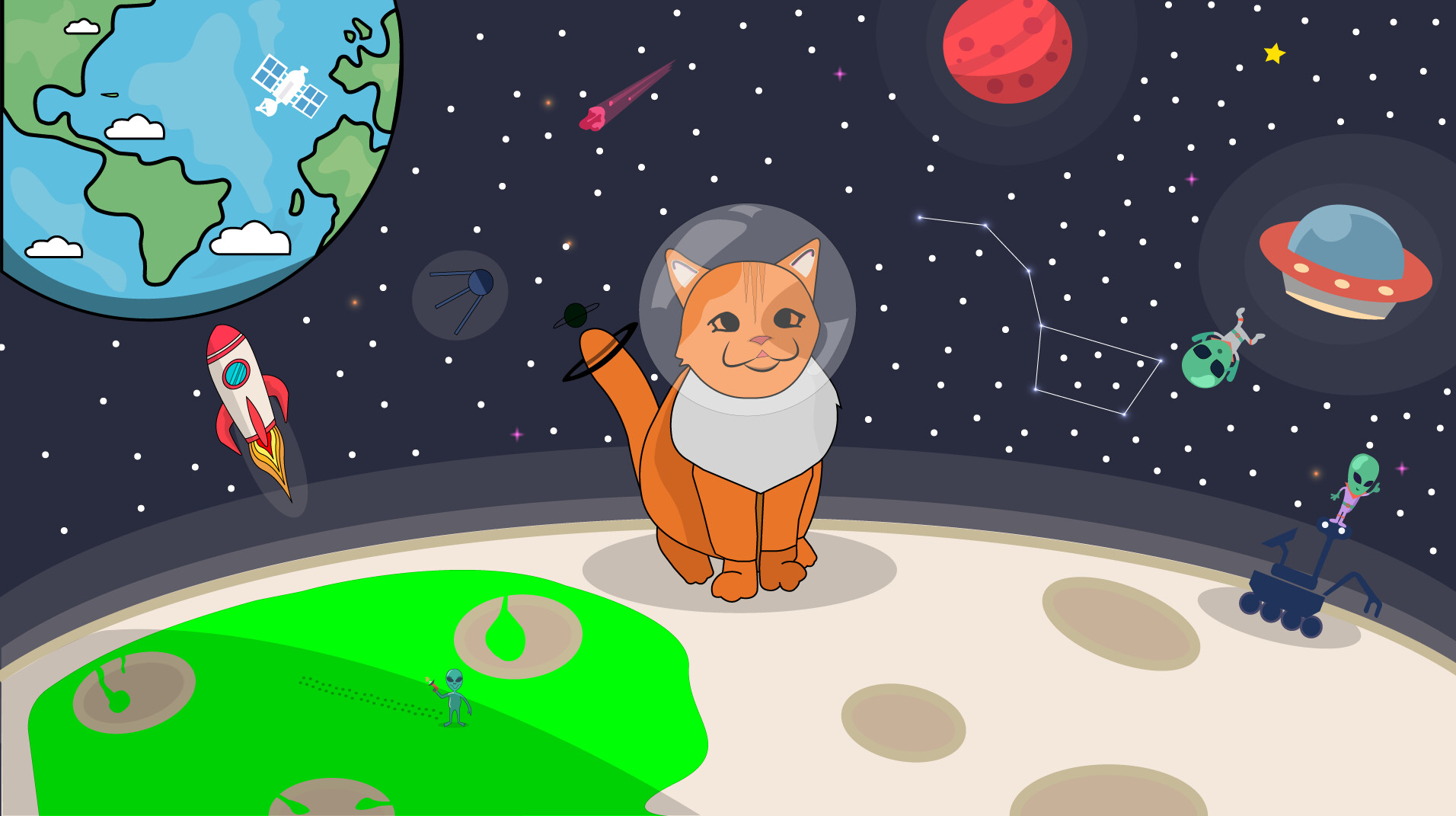 ArtStation - cat in space