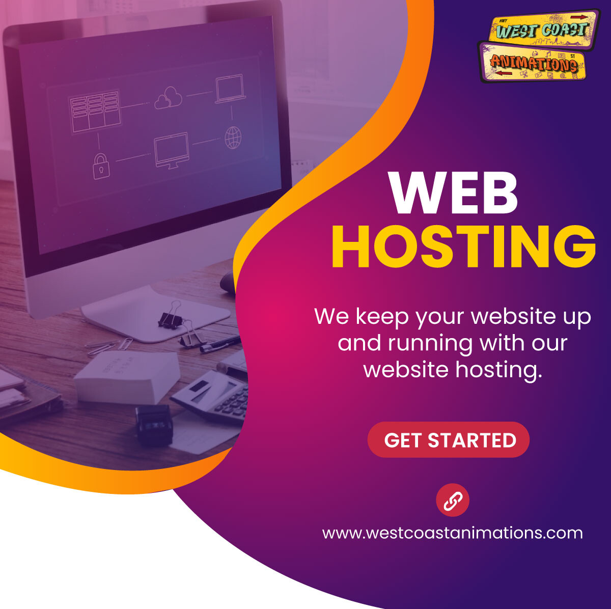 Westcoast Animations - Our web hosting service