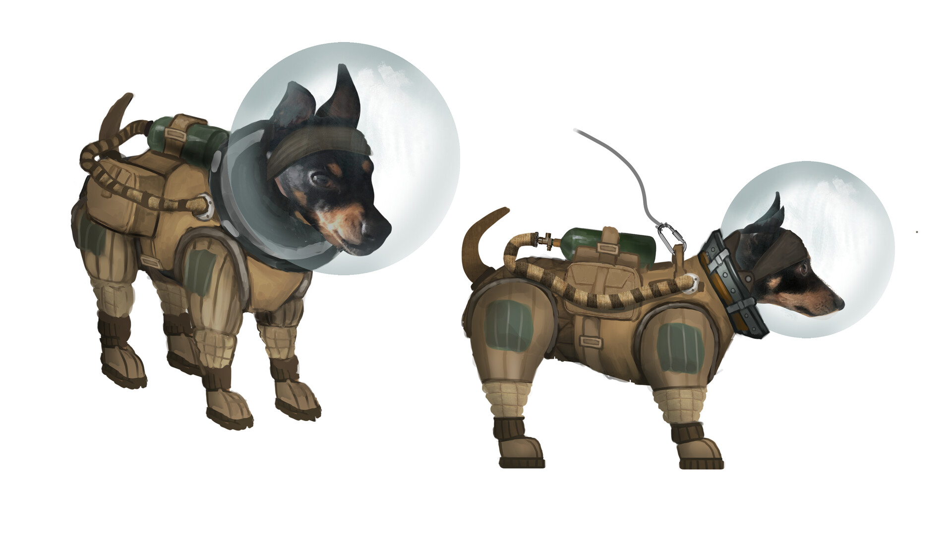 ArtStation - Spacedog Sketch