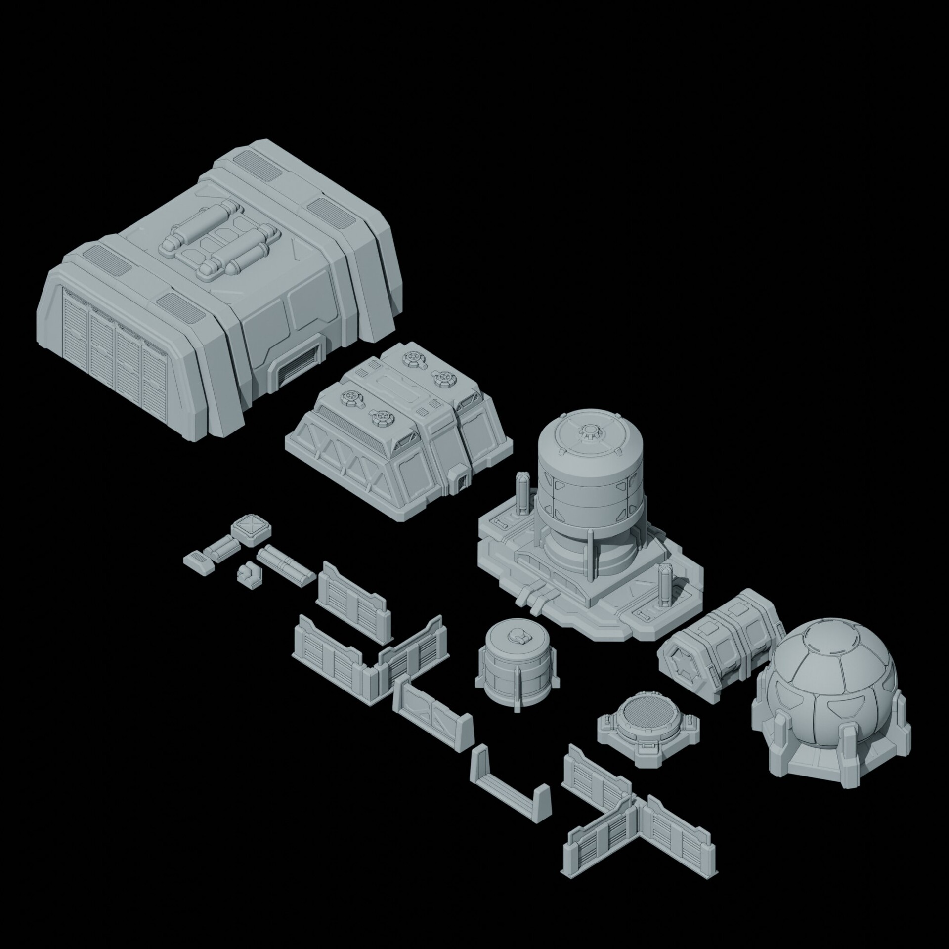 ArtStation - 3d printable 6mm scale terrain designs for wargaming
