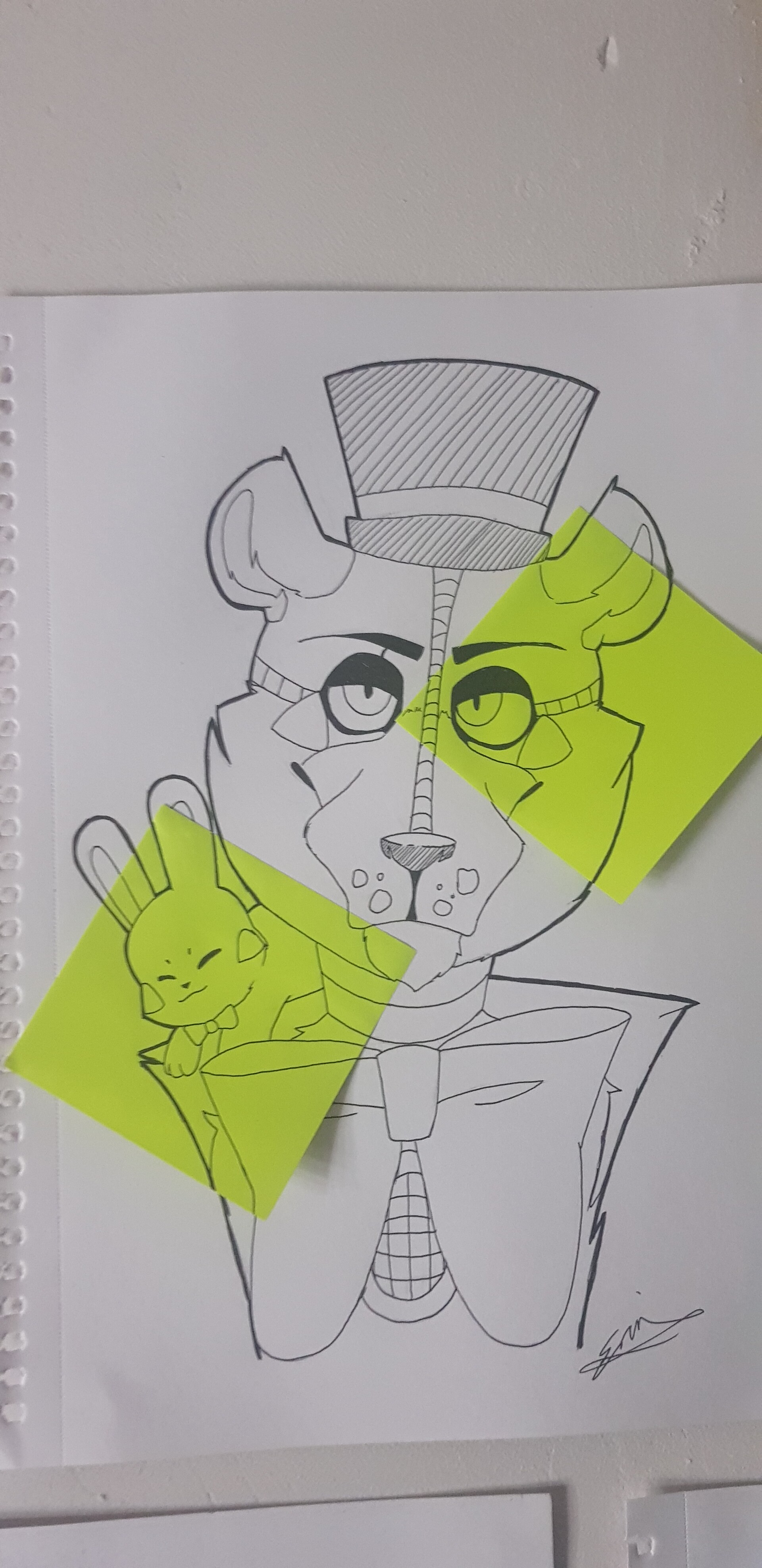 ArtStation - fnaf postet note art