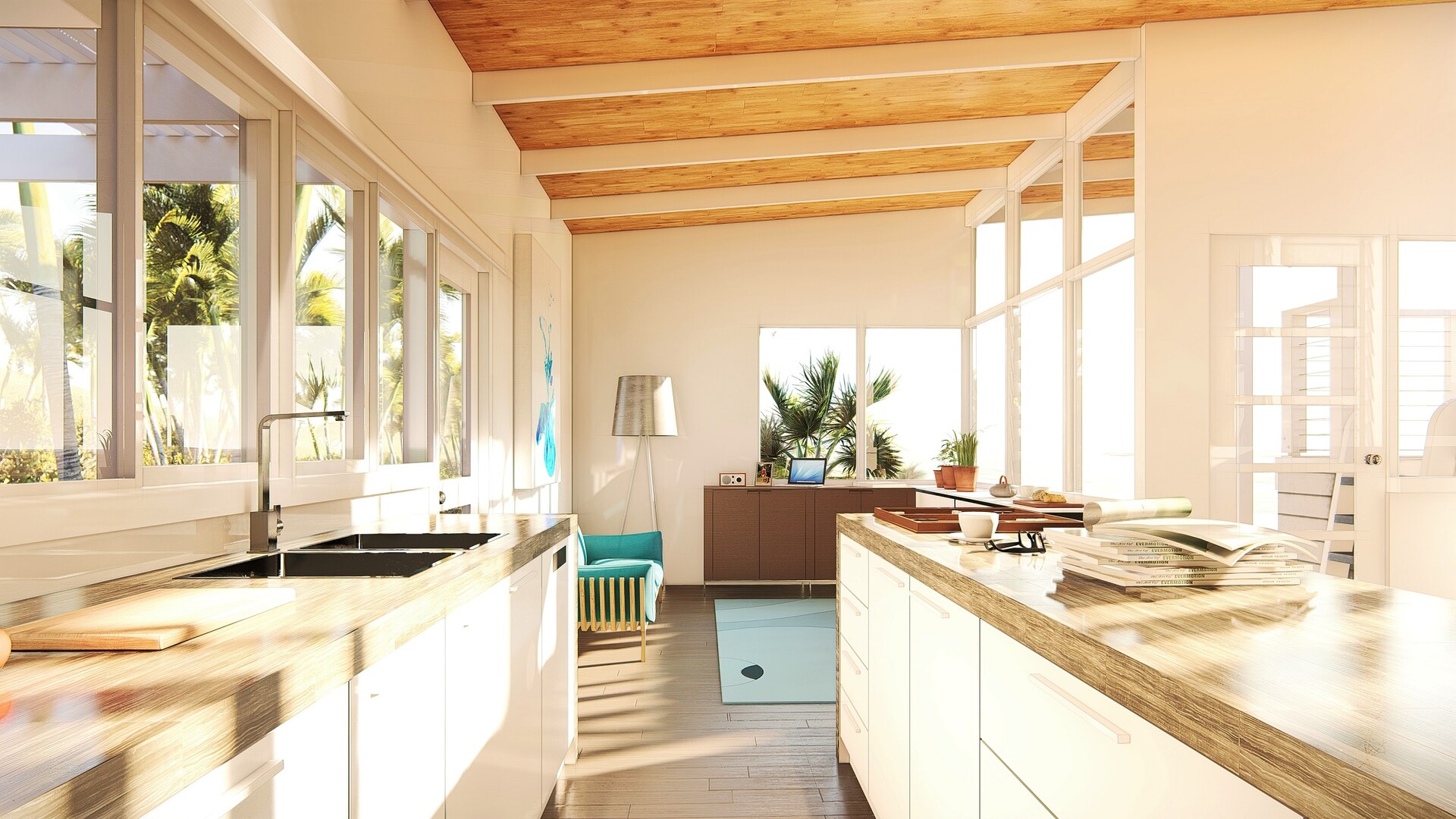 ArtStation - Beach House - L8 Effects Study 1