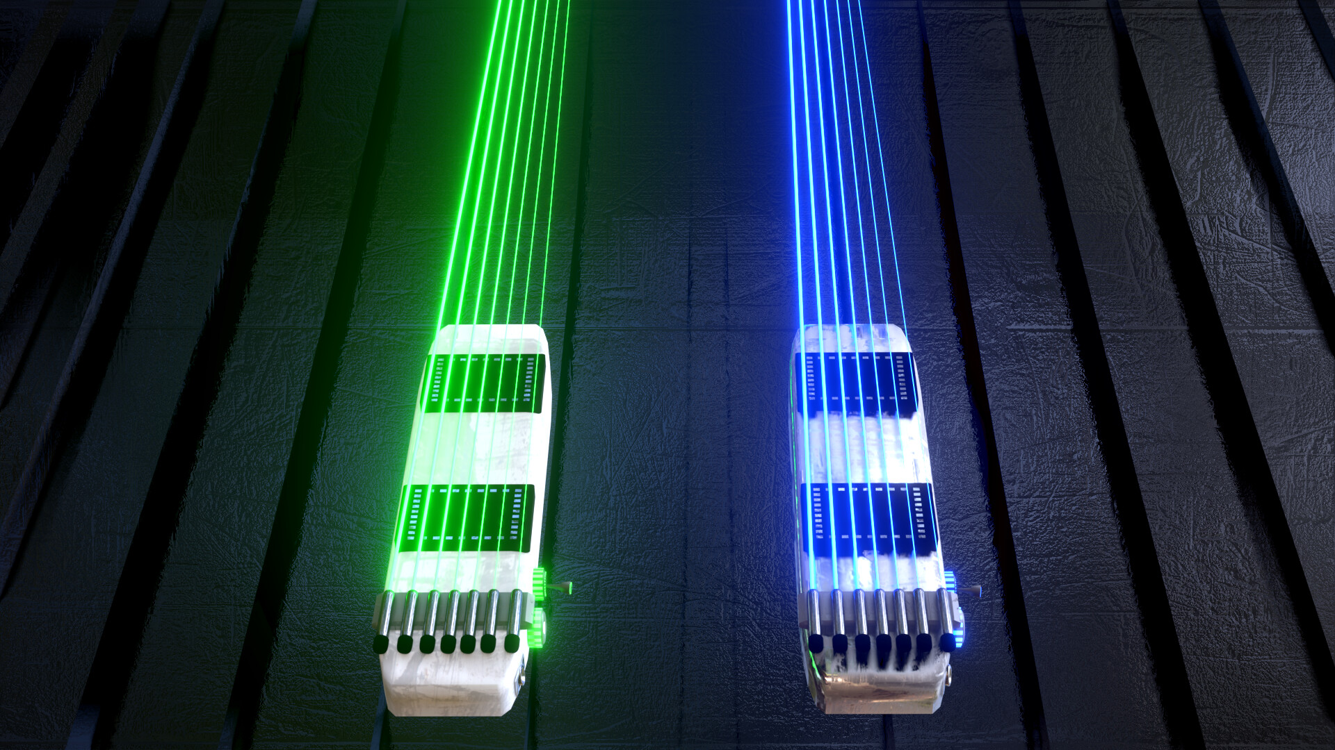 ArtStation - Laser guitars (light guitars?)