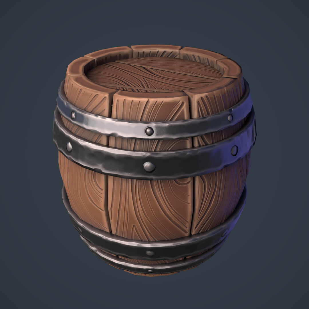 ArtStation - Stylized Barrel
