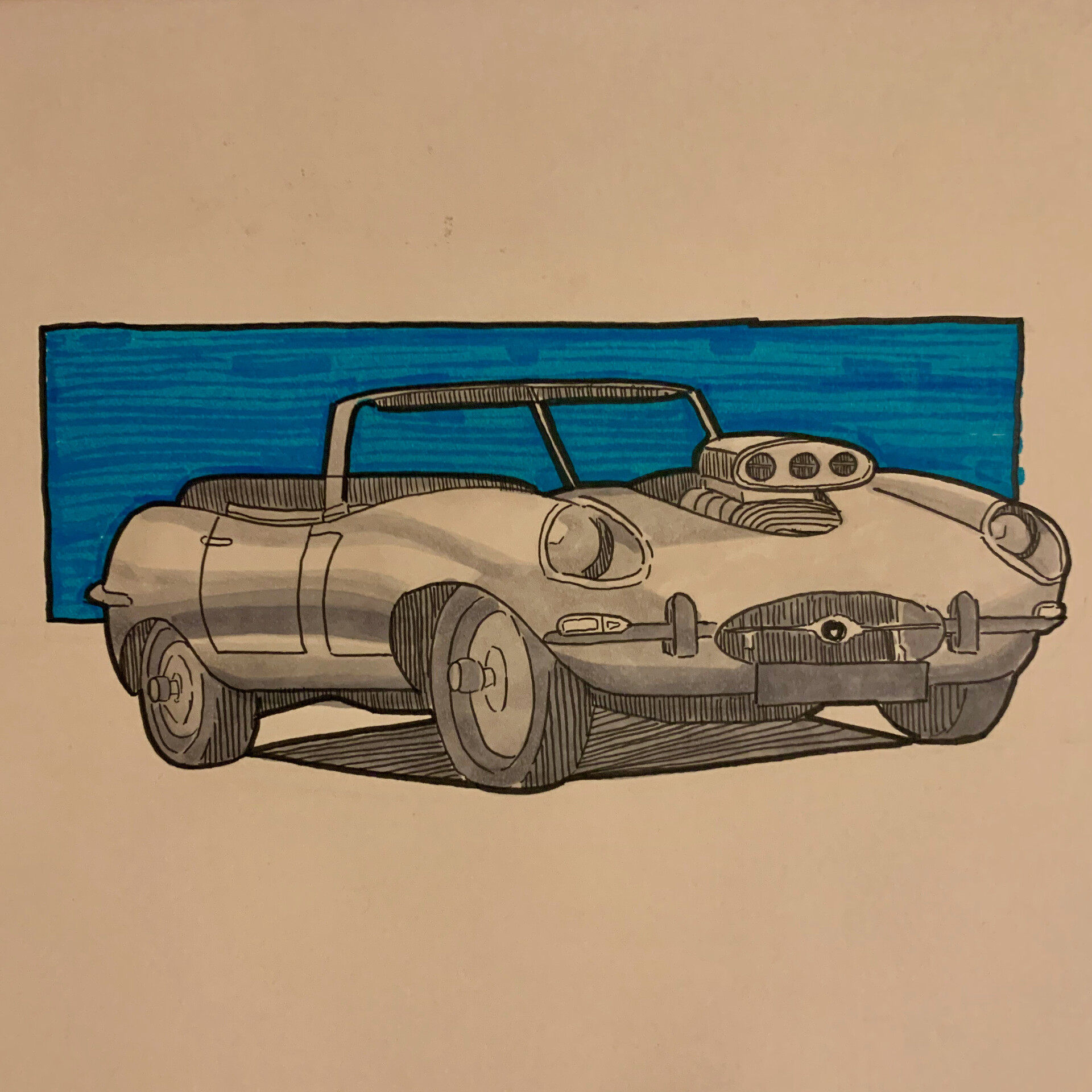 ArtStation - Modified Jaguar E-Type