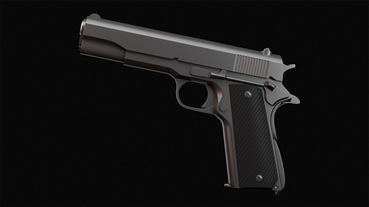 ArtStation - Pistol M1911 a1 3d Model