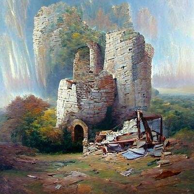 ArtStation - Ruins of a Medieval Castle