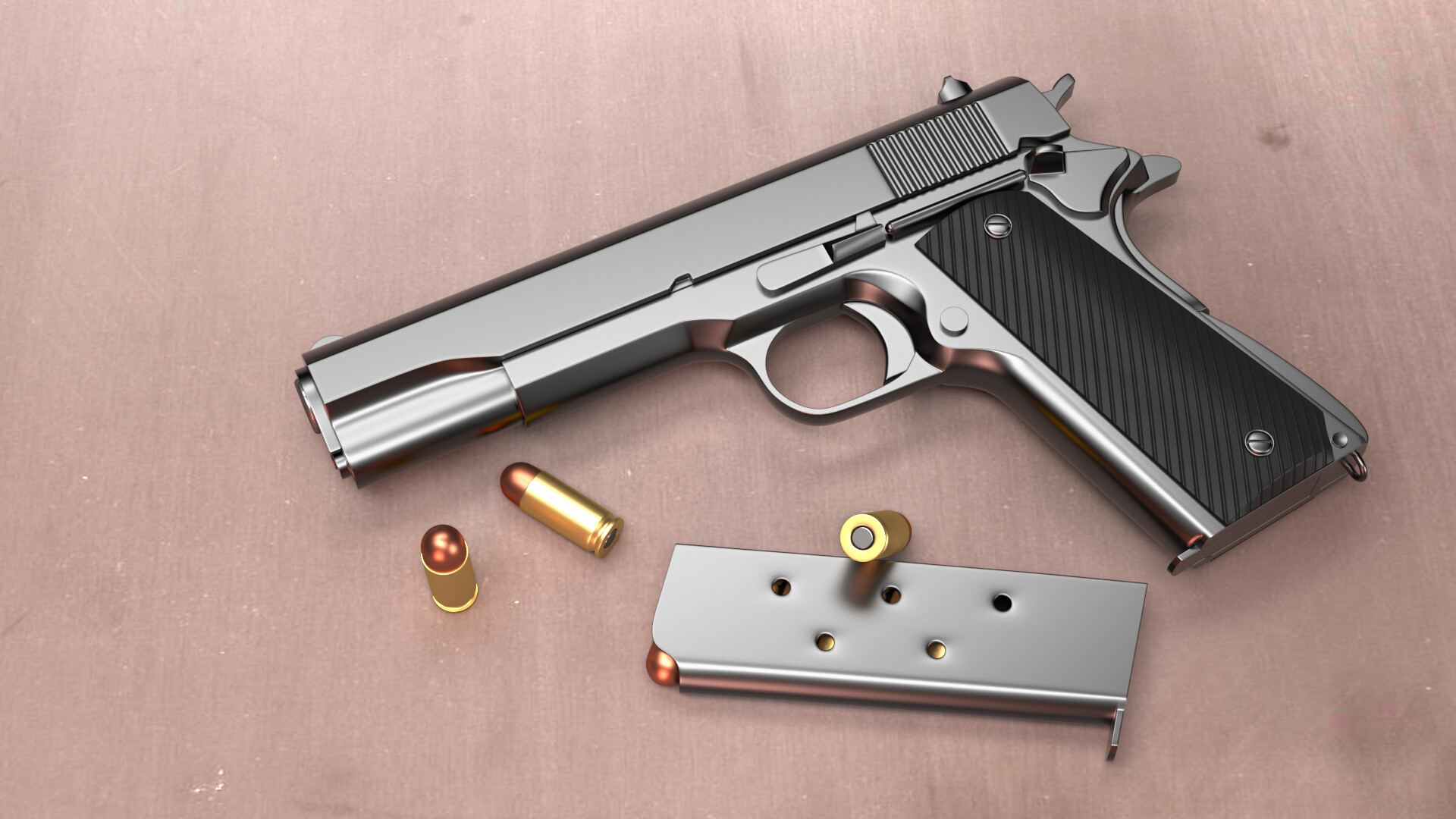 ArtStation - Pistol M1911 a1 3d Model