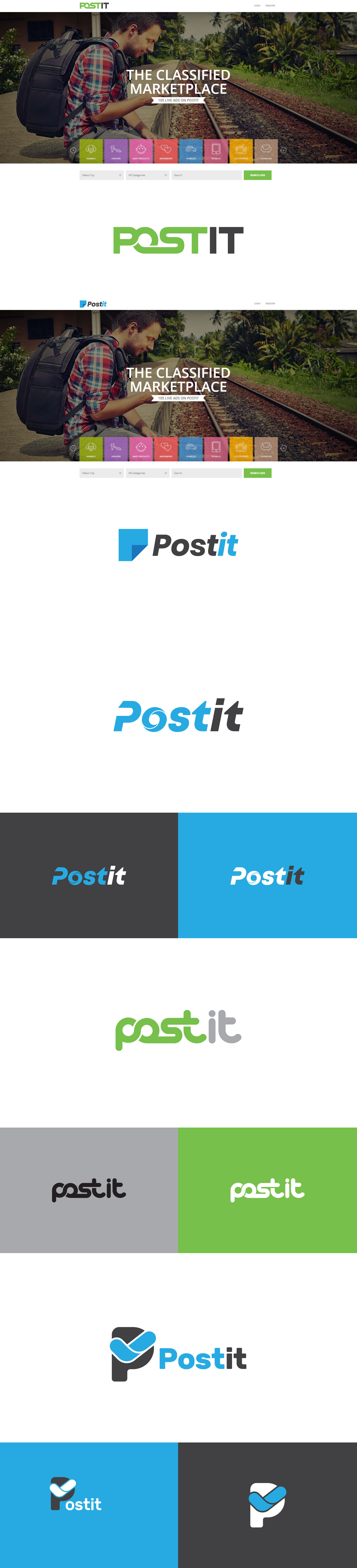 ArtStation - Postit Logo Concepts | Brand Logo Designs