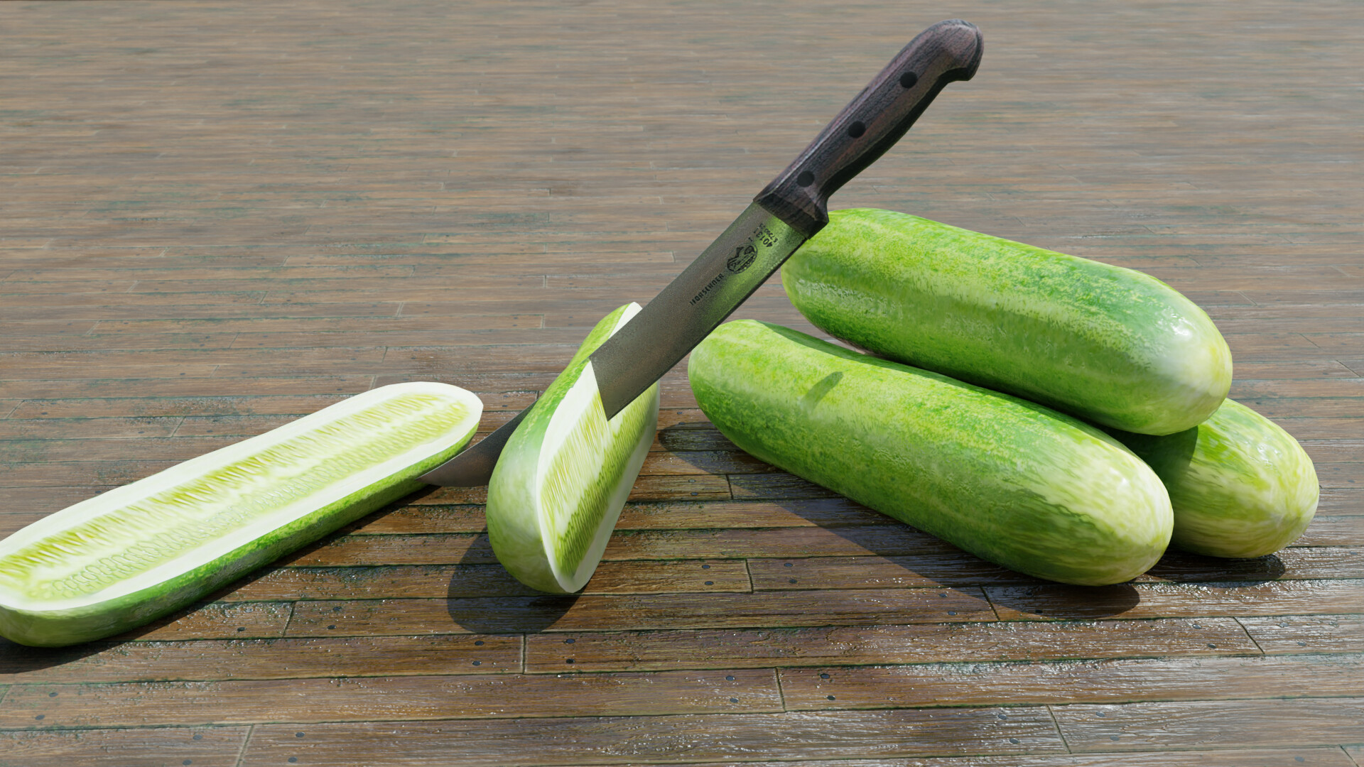 ArtStation - Cucumber and knife