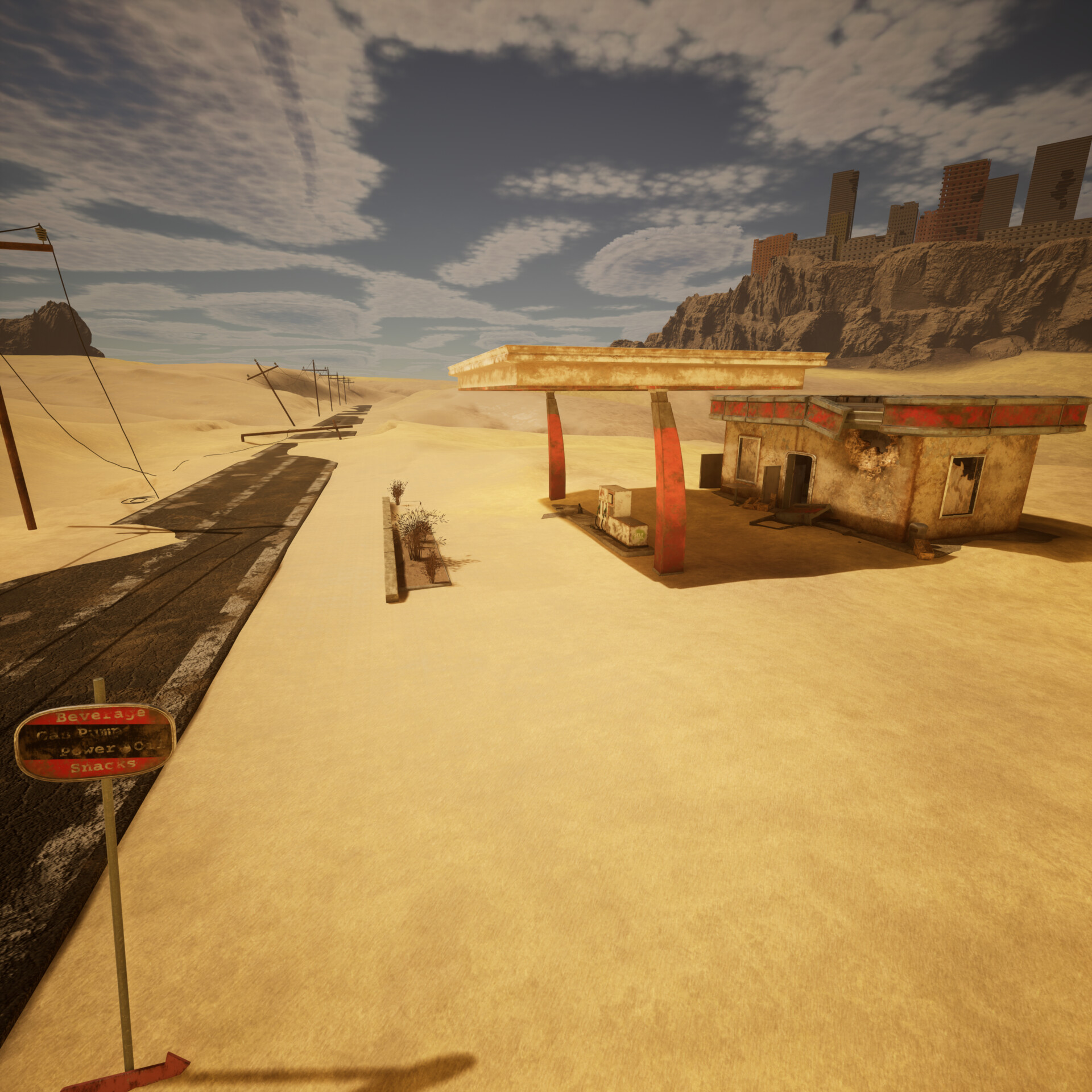 ArtStation - Post apocalyptic gas pump