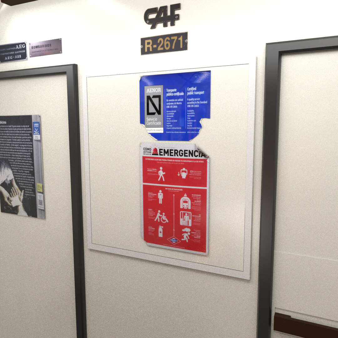 Computer Guillermo - MADRID SUBWAY CAR INTERIOR SCENE