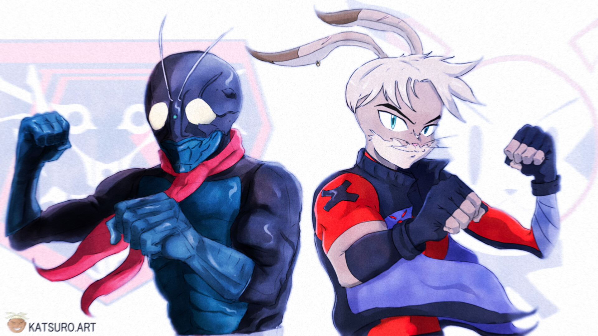 ArtStation - ROY RABBIT X KAMEN RIDER 🐰🥋