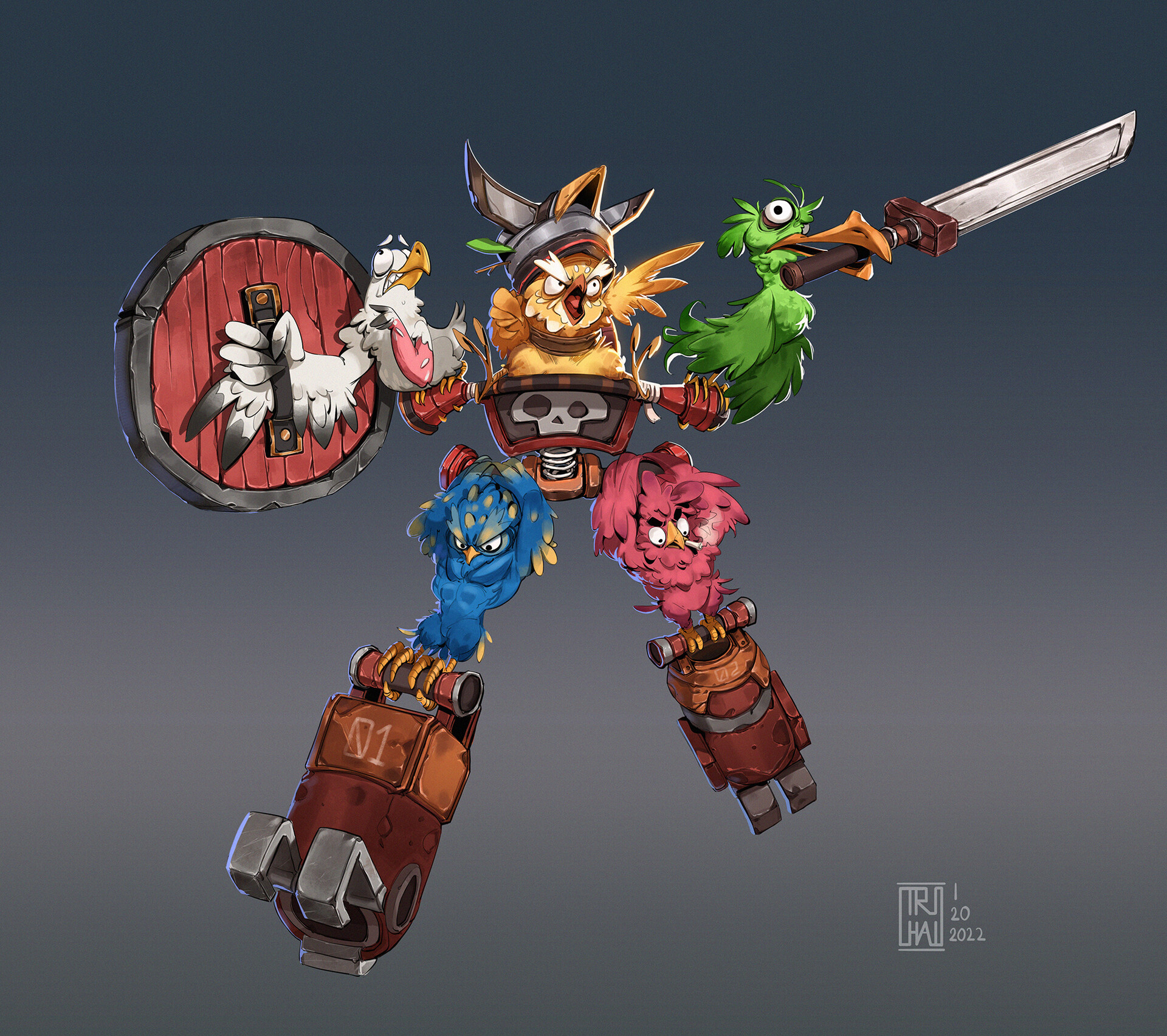 ArtStation - BIRD WARRIOR- CDC