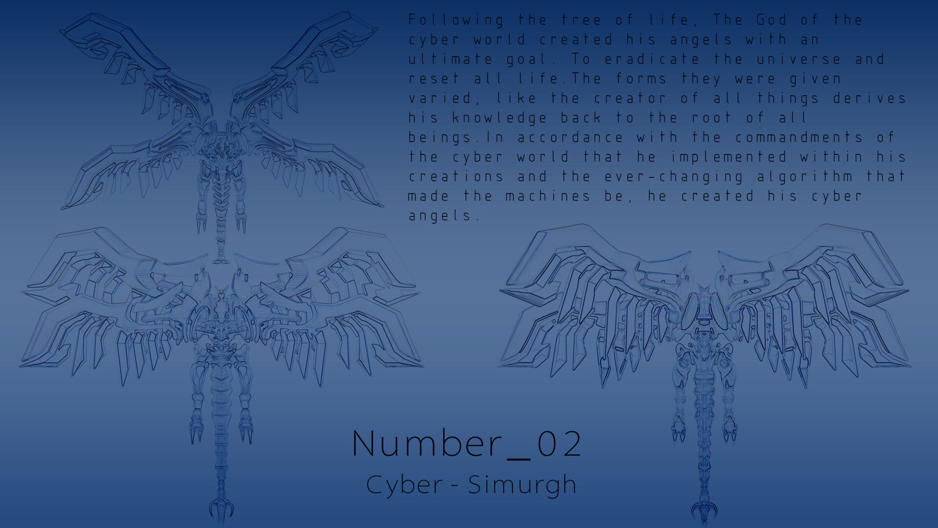 ArtStation - Number C 02 _ Cyber-Simurgh