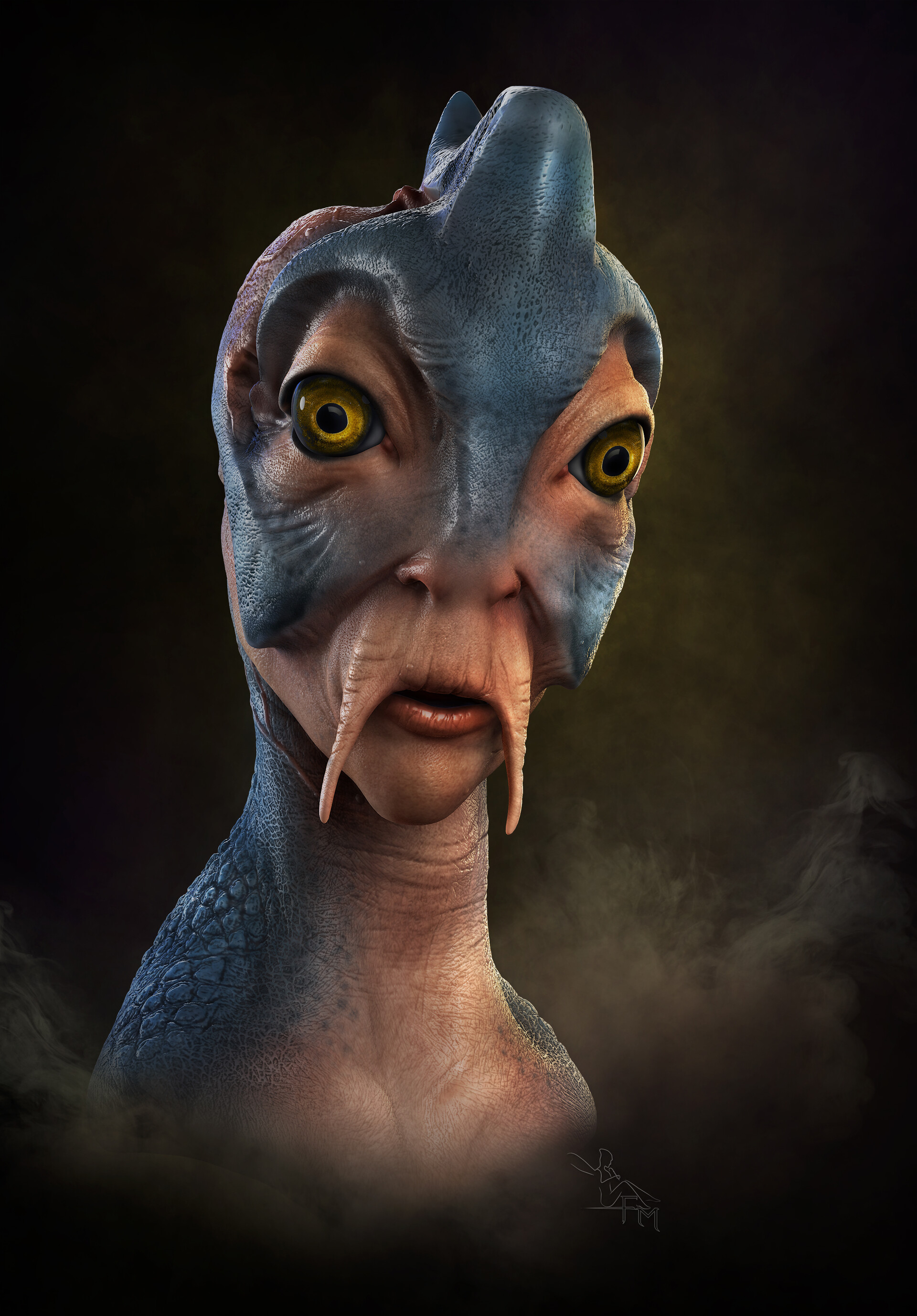 Flavia Merlino - Alien 3d concept