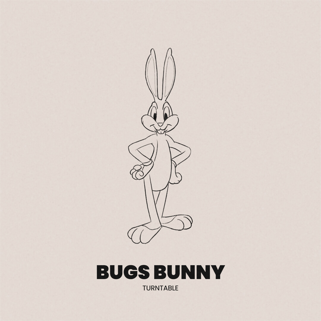 ArtStation - Bugs Bunny - Turntable Animation