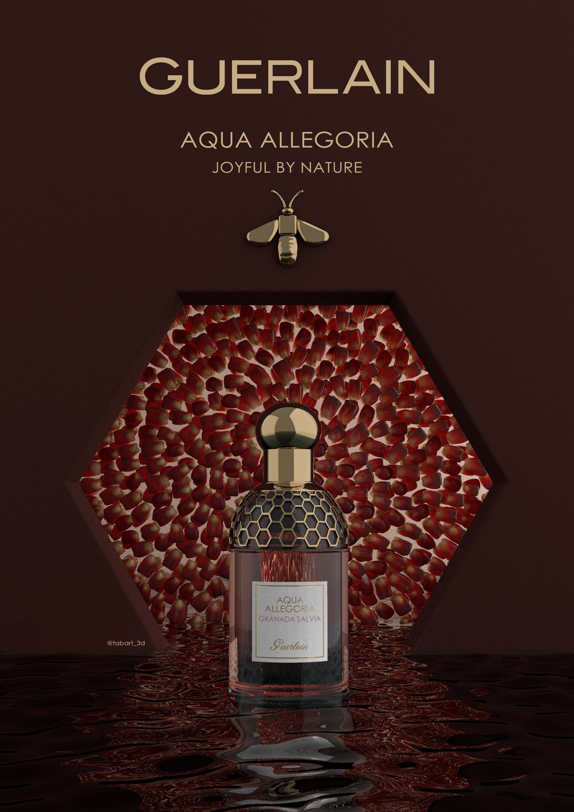 ArtStation - Advertising prototype for Guerlain 2