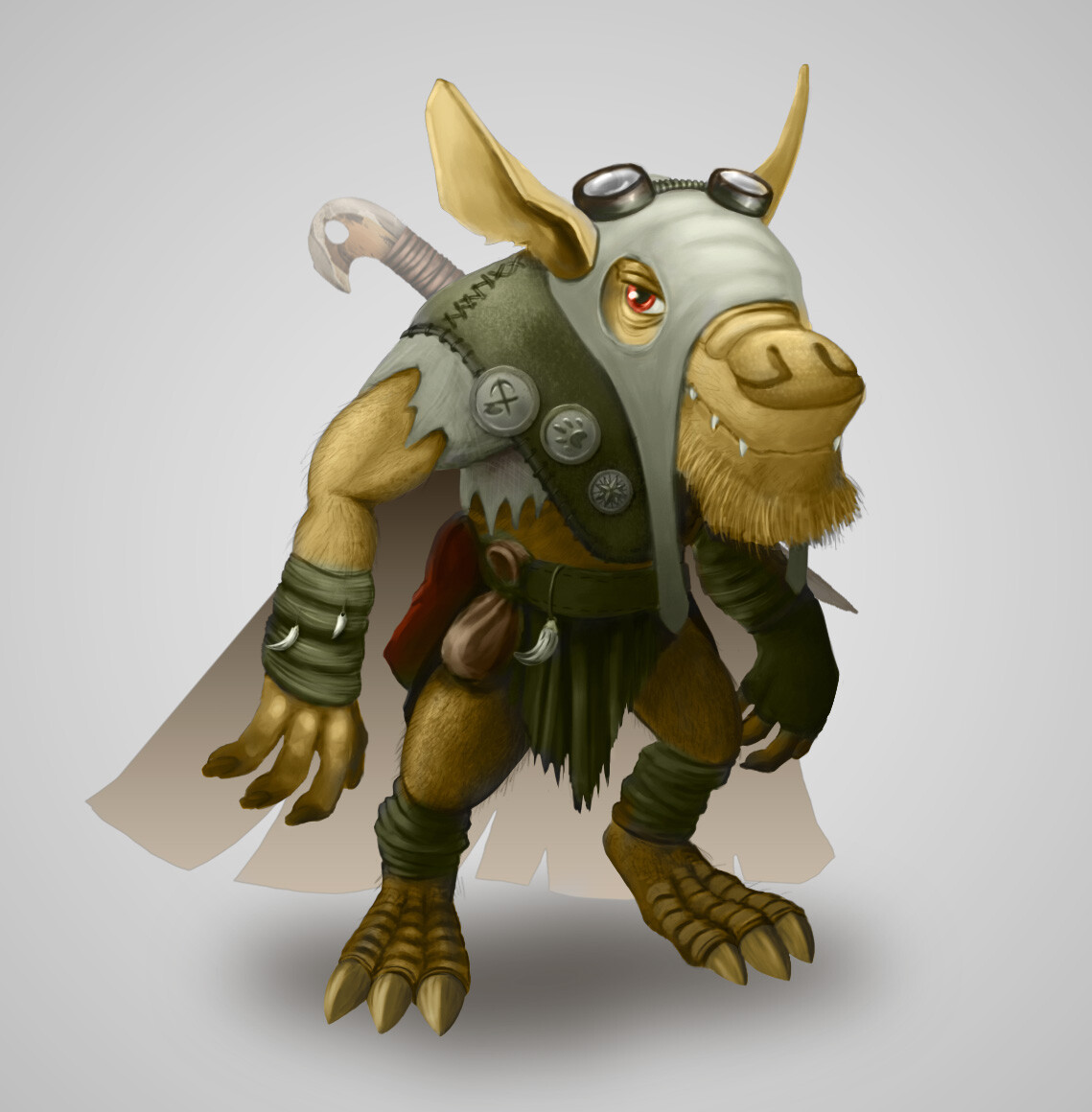 ArtStation - Kobold little adventurer